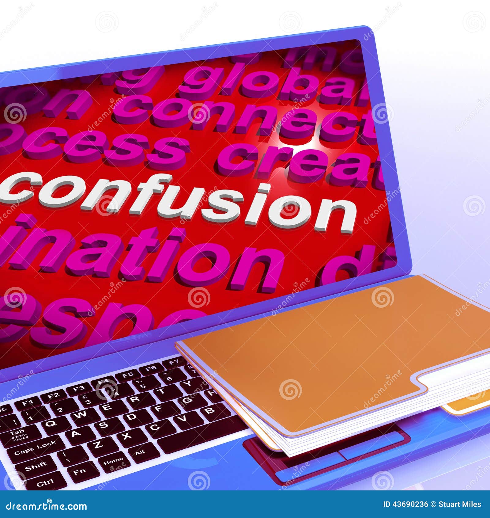 Confused Word Letter Background Disoriented Lost Stock Image ...