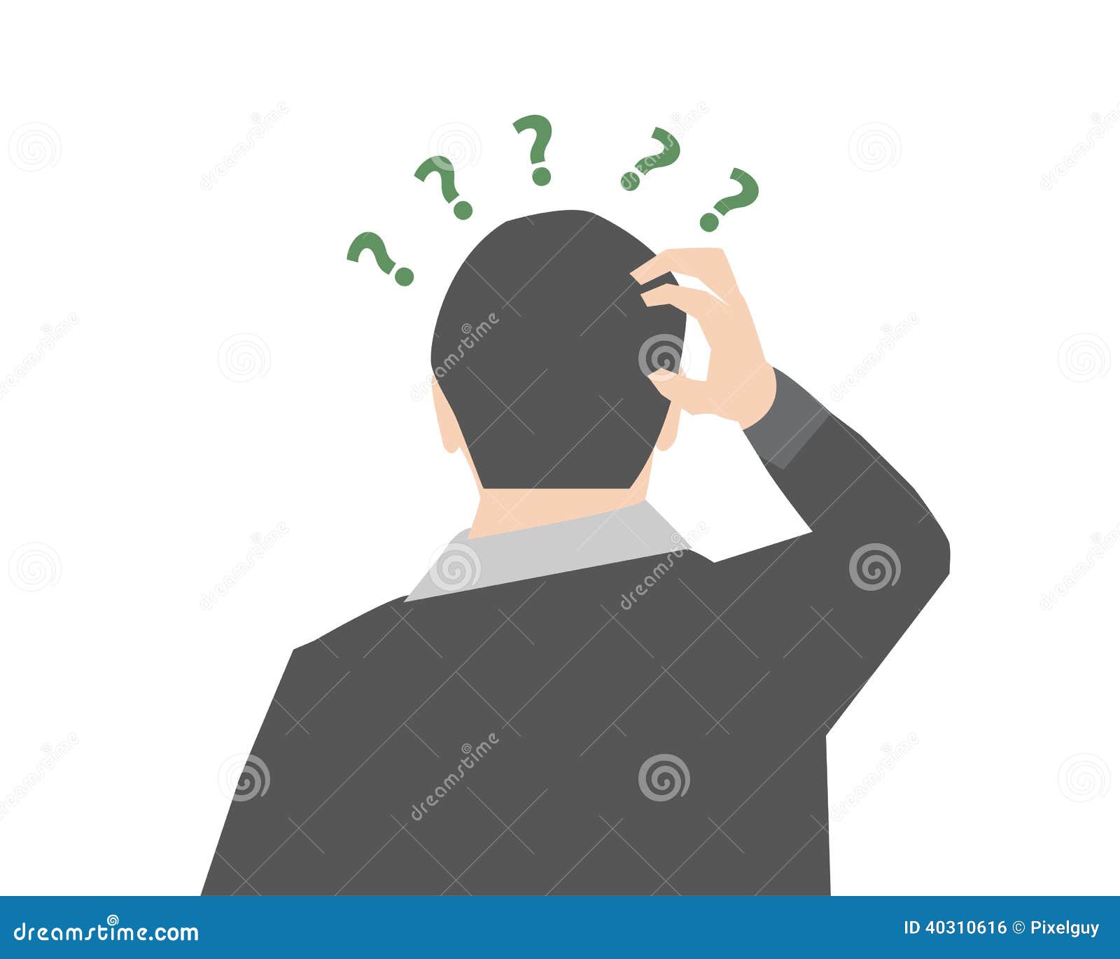 Confuso stock de ilustración. Ilustración de perdido - 40310616