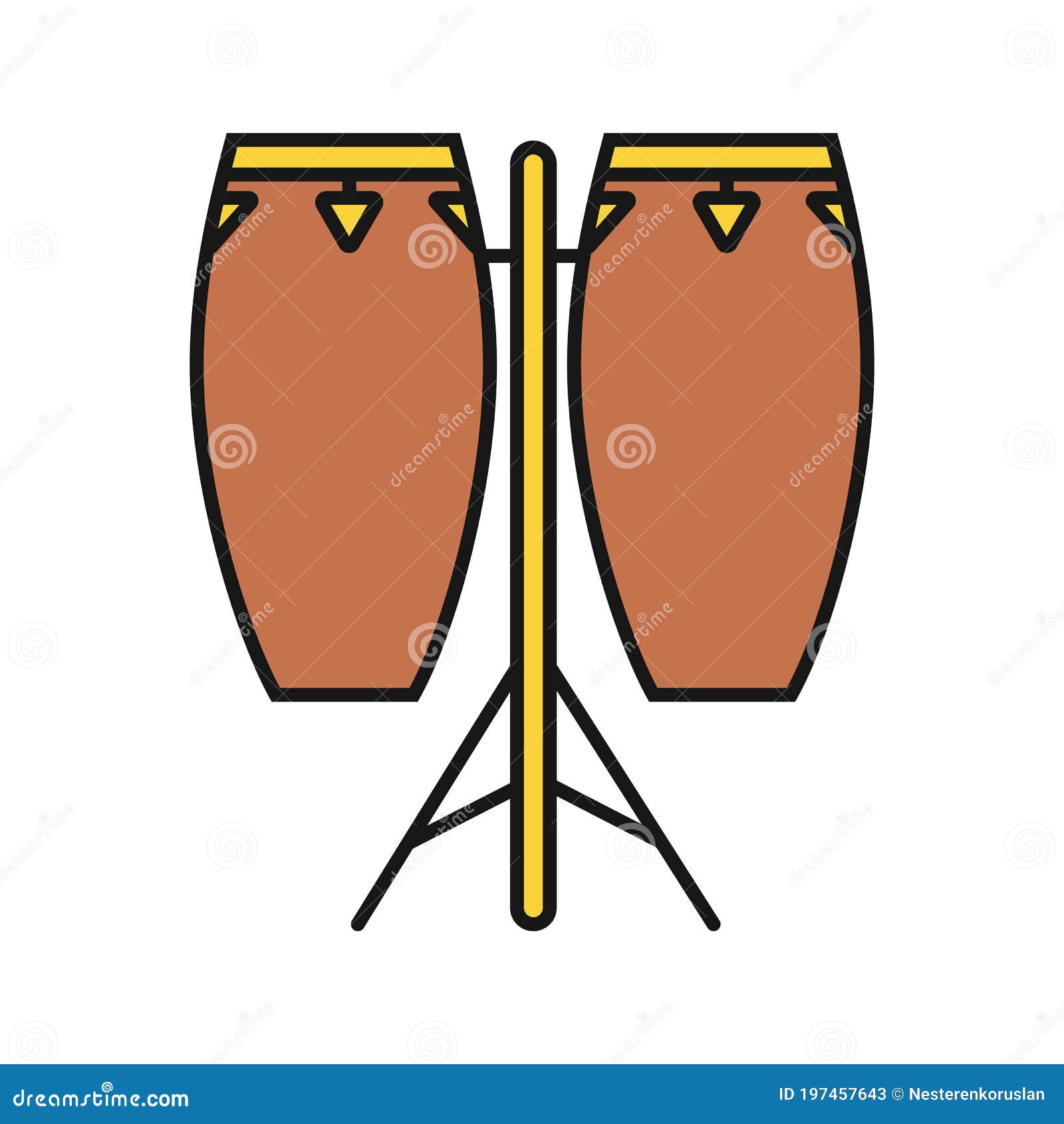 Conga Drawing, Illustration, Vector | CartoonDealer.com #160175097