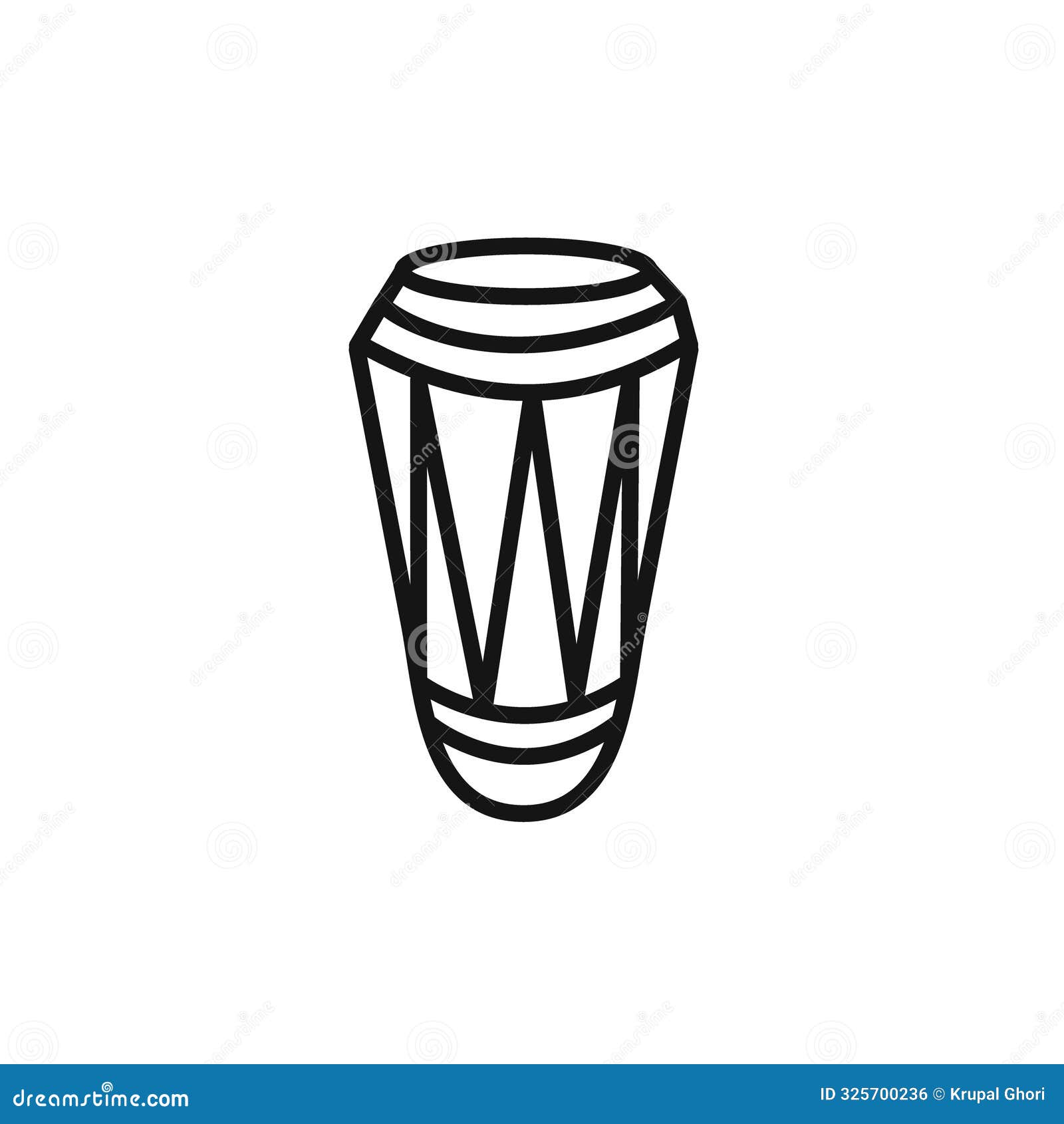 Conga Drum Icon Vector Set Collection for Web Stock Illustration ...