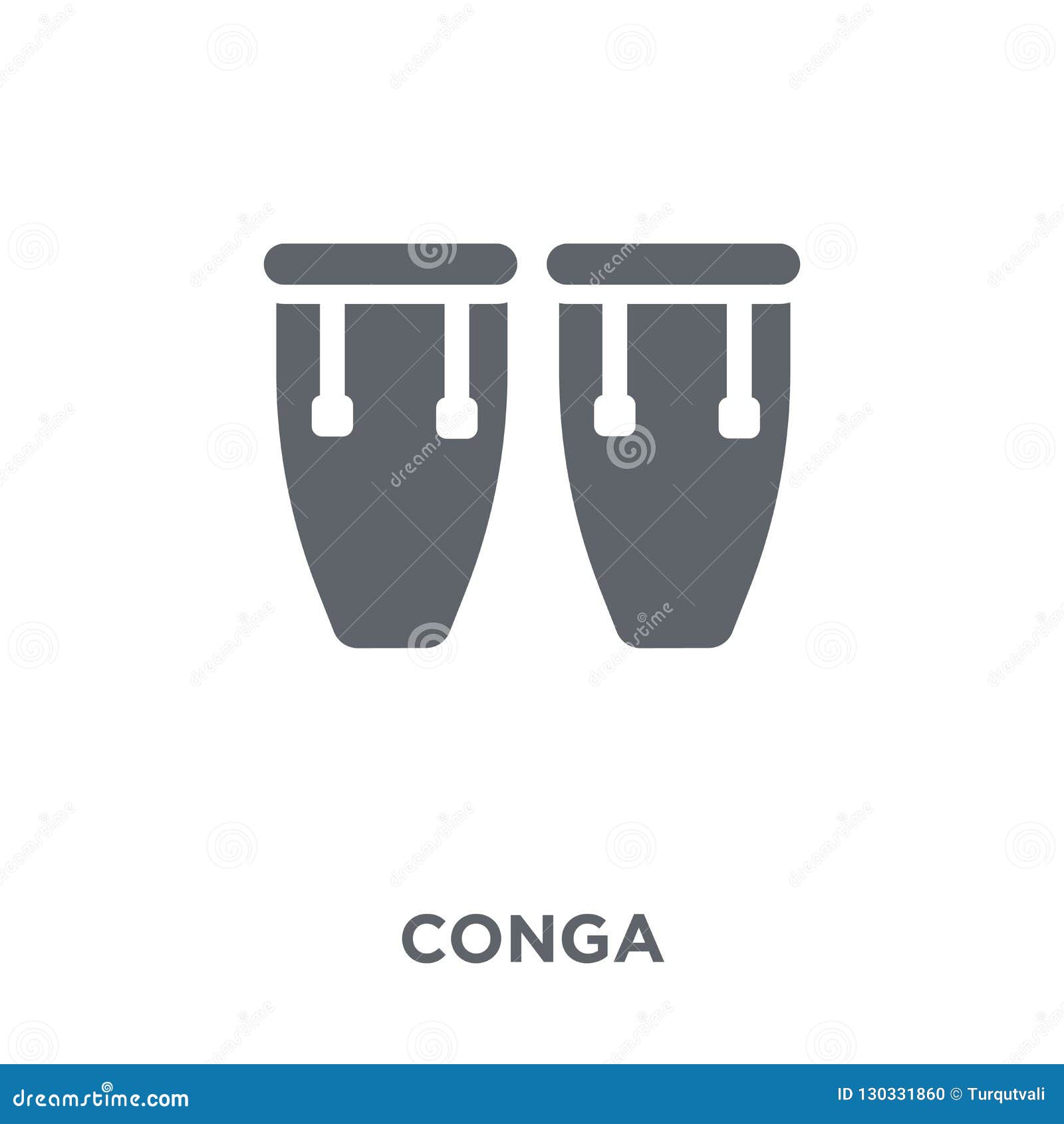 Conga Icon from Collection. Stock Vector - Illustration of congas ...