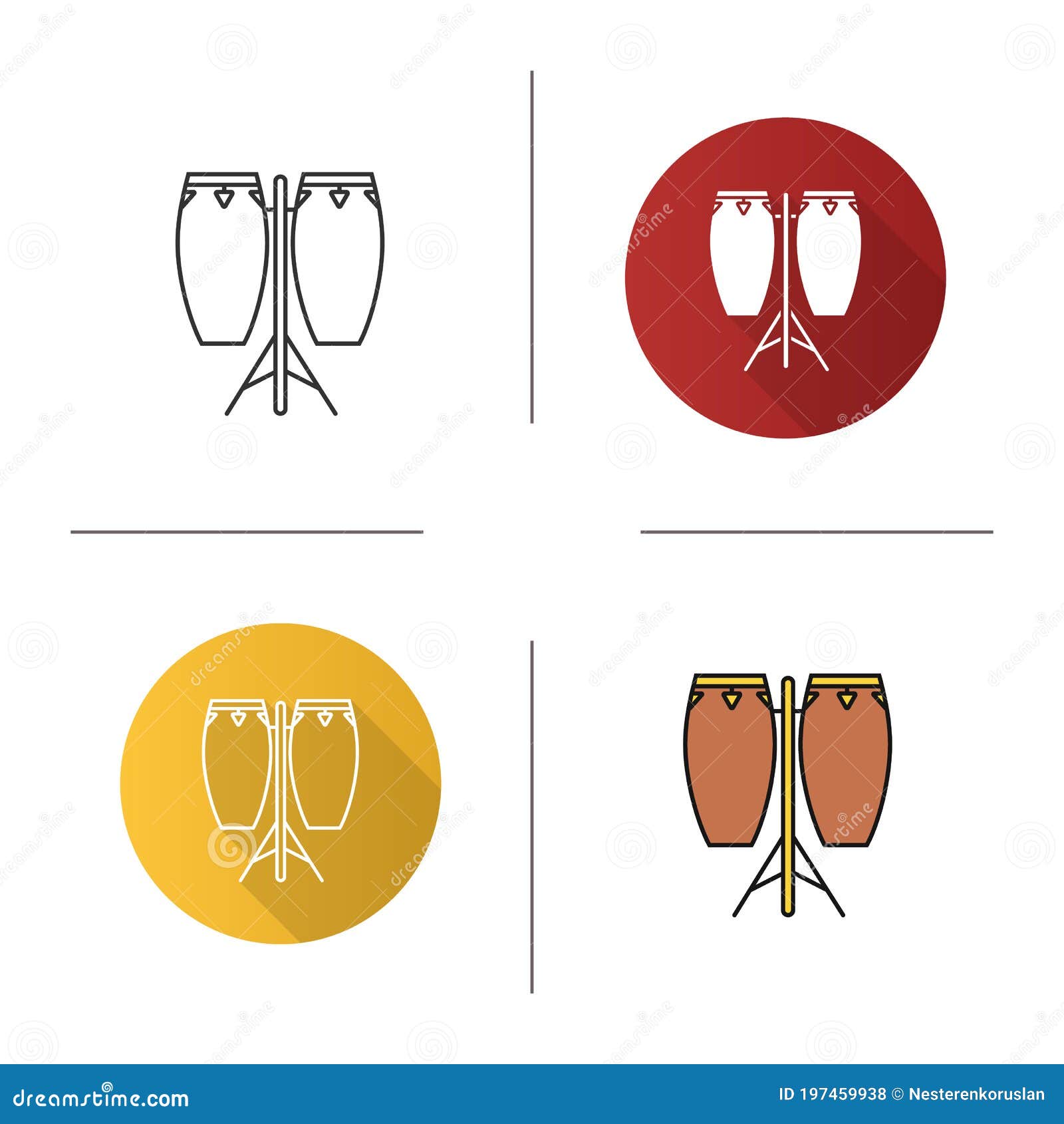 Conga Drawing, Illustration, Vector | CartoonDealer.com #160175097