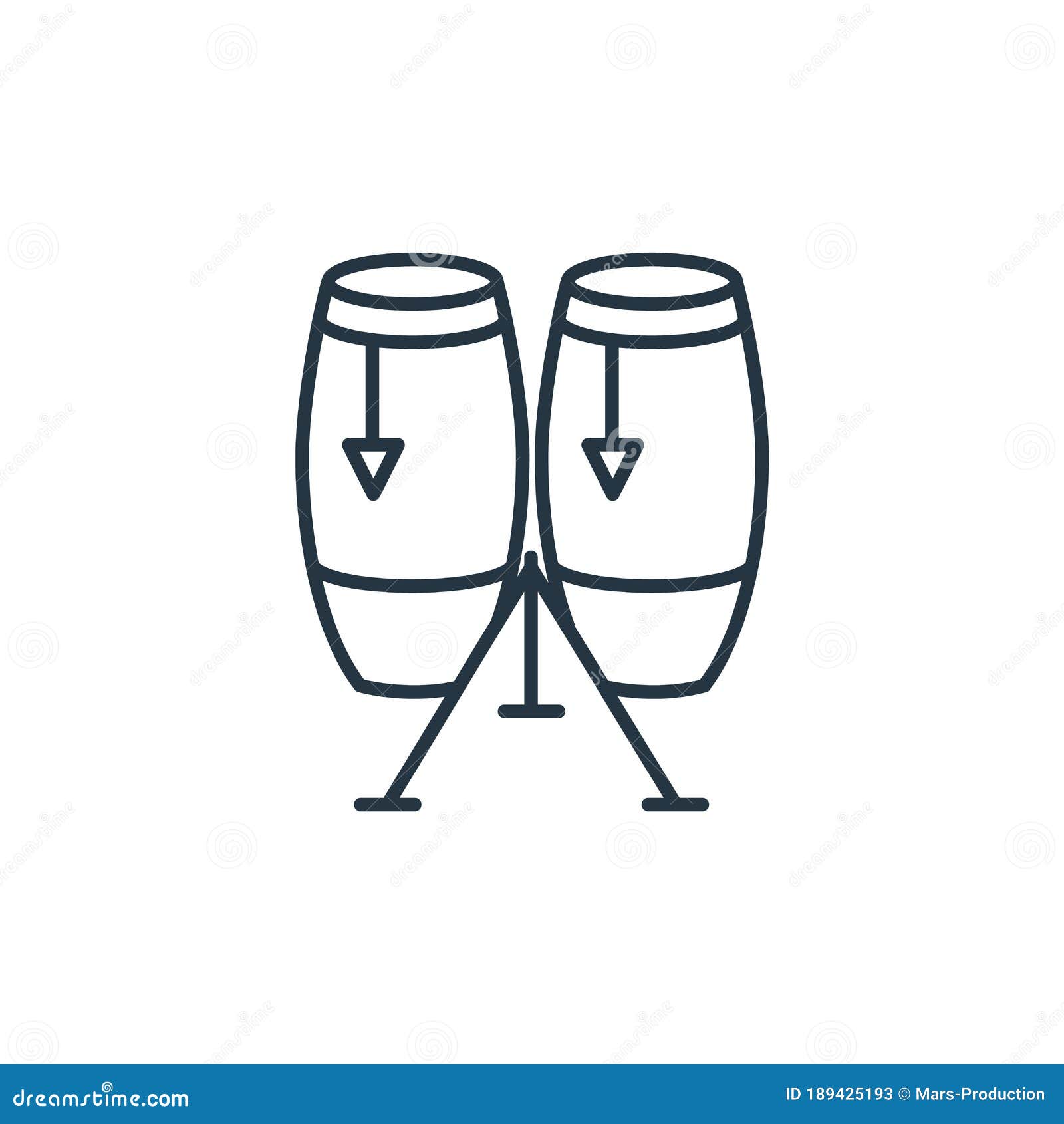 Conga Vector Icon On White Background. Flat Vector Conga Icon Symbol ...