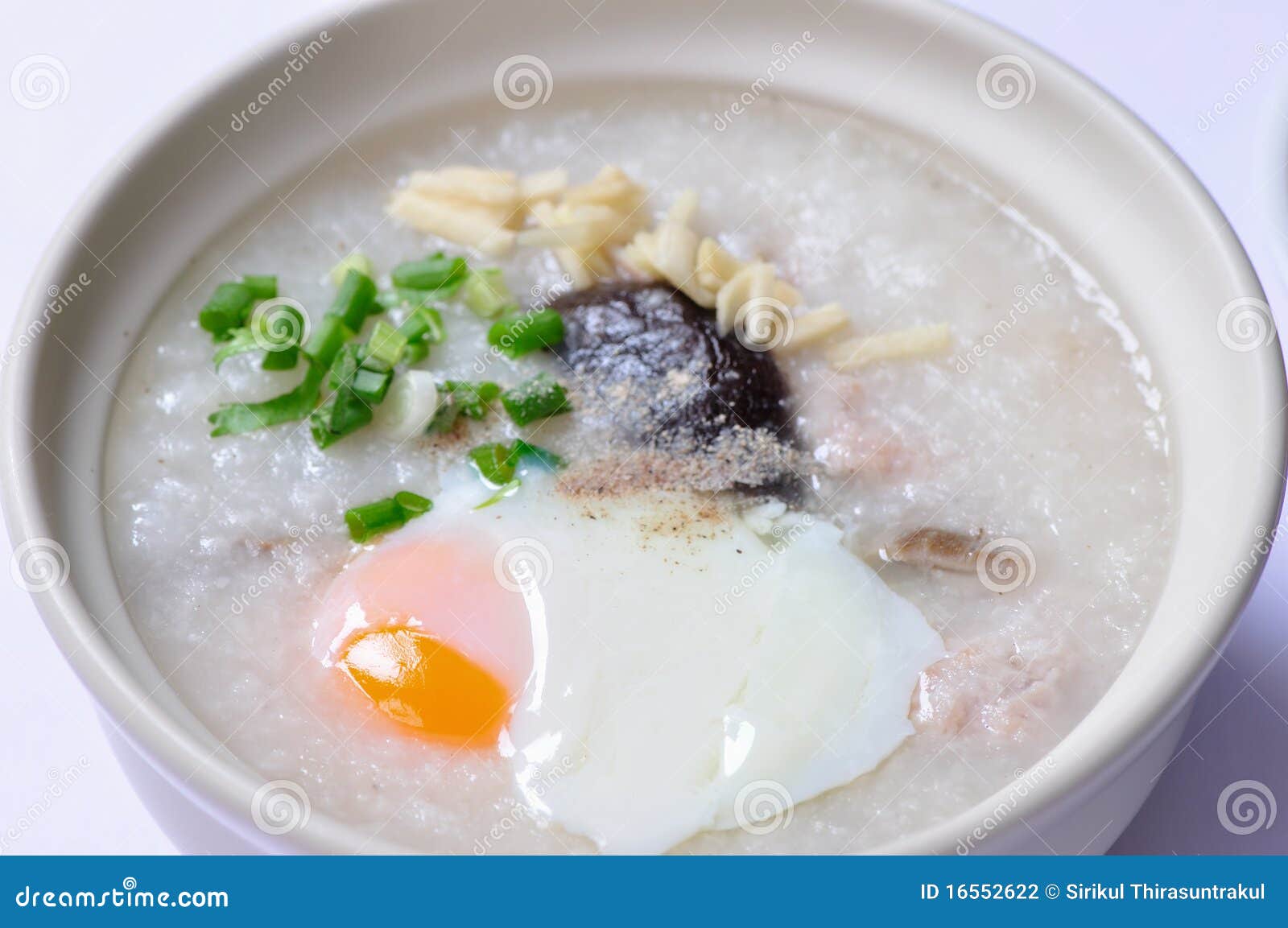 Congee, the Traditional Chinese Breakfast Stock Photo - Image of soup ...