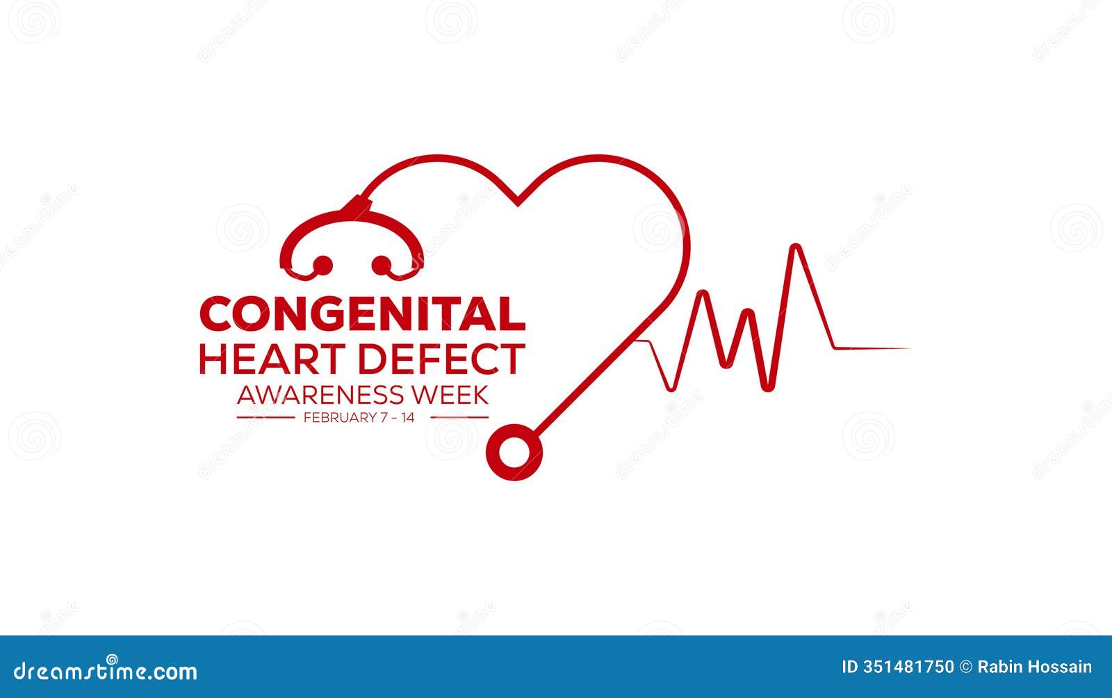 Congenital Heart Defects Awareness Week Background Banner Or Poster ...