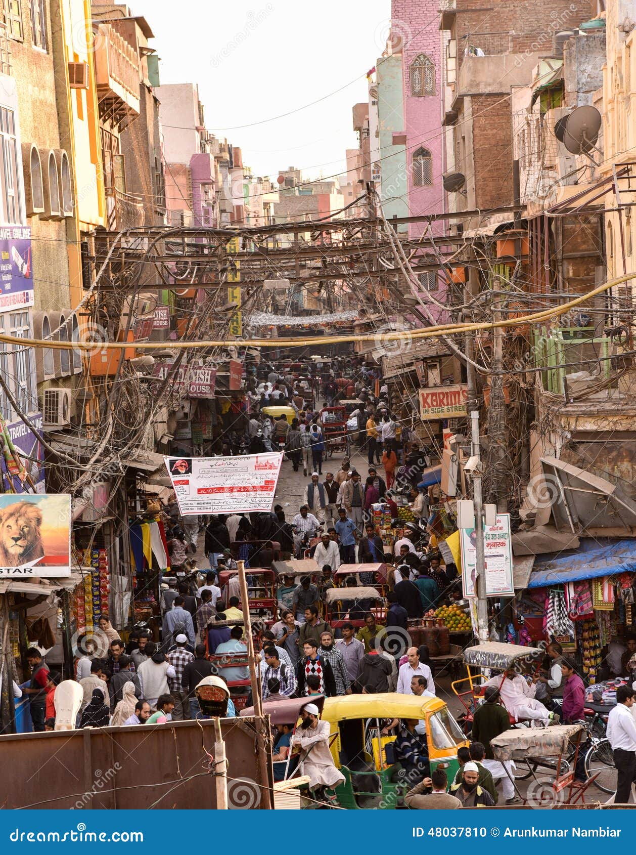 Congested Streets of Old Delhi Editorial Image - Image of asia ...