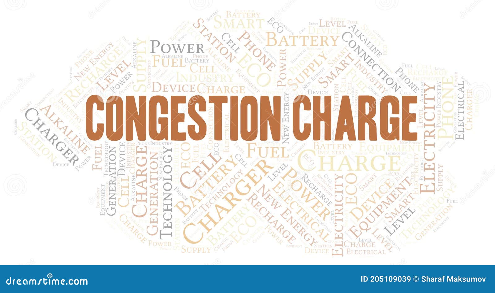 Congestion Charge Typography Word Cloud Create with the Text only ...