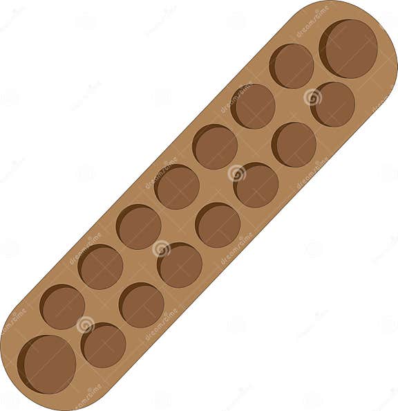 Malaysian Traditional Games Congkak Stock Illustration - Illustration ...