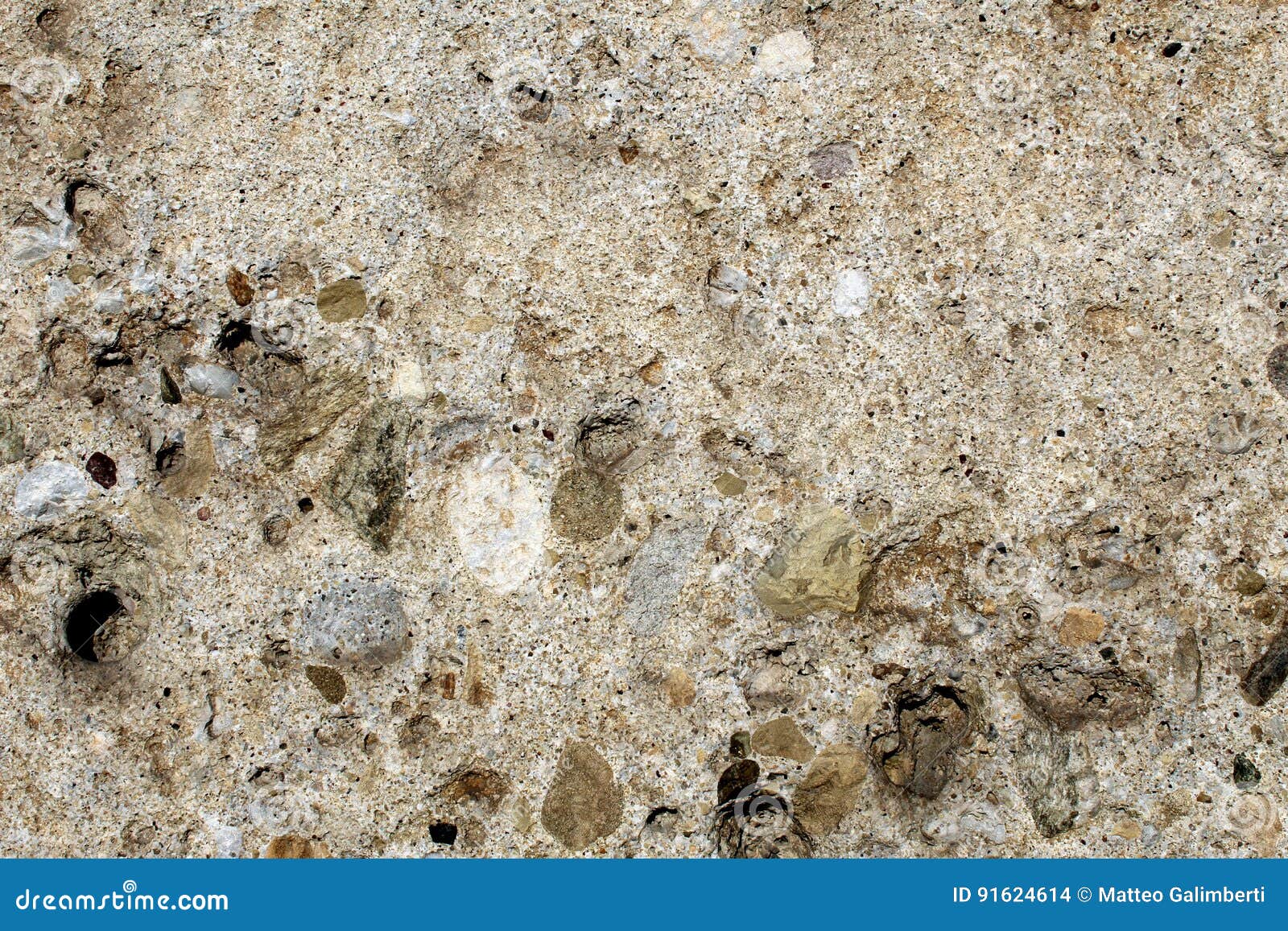 Conglomerate rock stock photo. Image of building, pebbles - 91624614