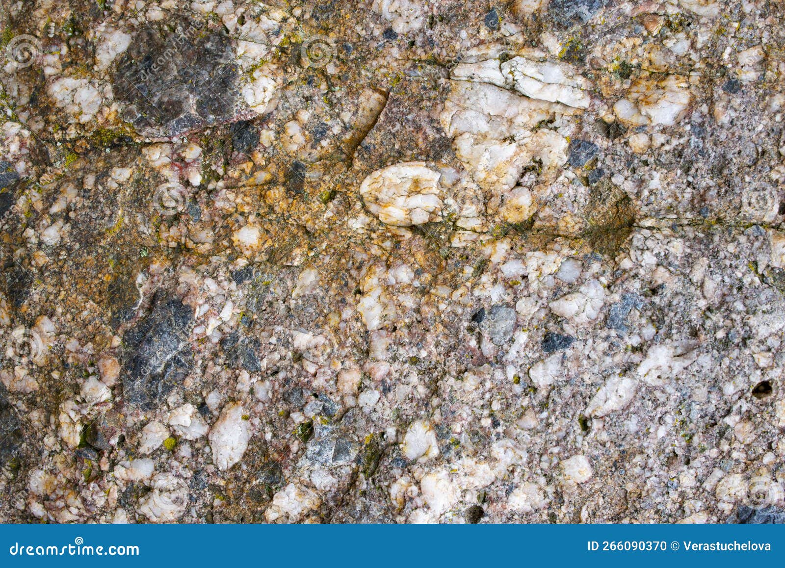 The Conglomerate Stone with Visible Details Stock Photo - Image of ...