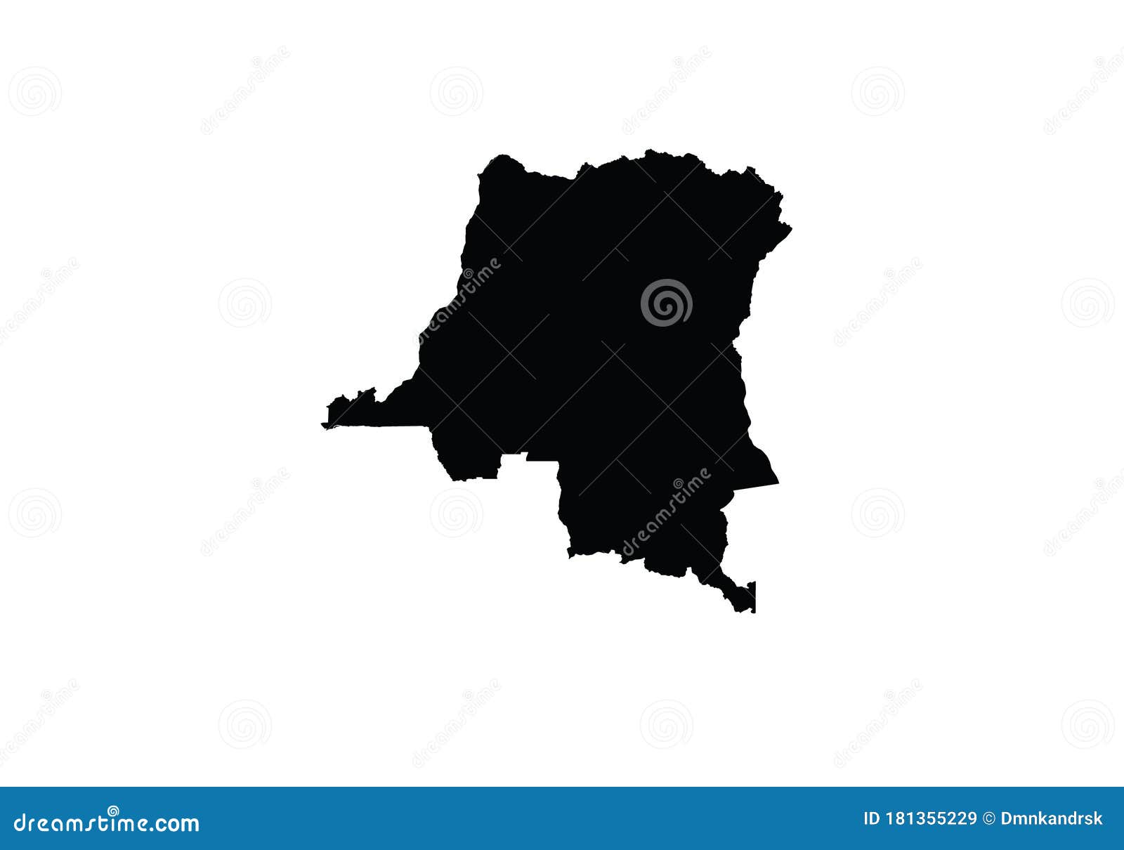 Congo Democratic Republic Political Map Cartoon Vector | CartoonDealer ...