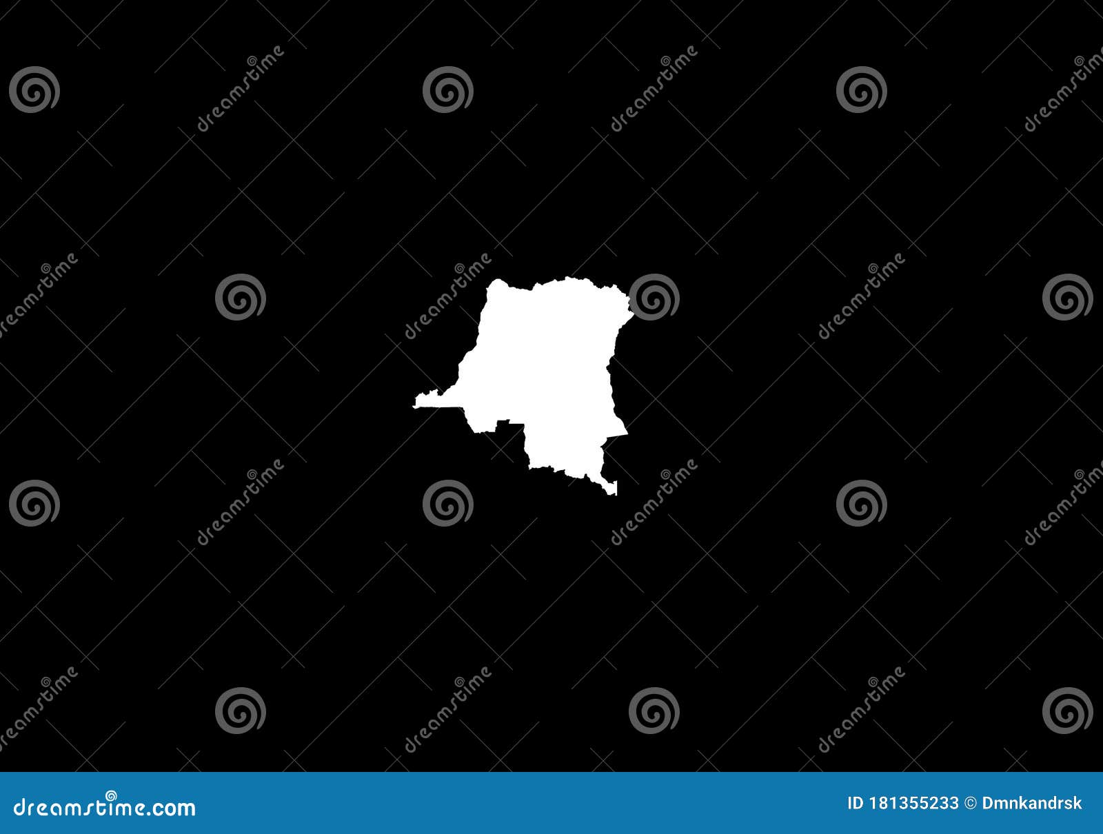Congo Democratic Republic Political Map Cartoon Vector | CartoonDealer ...