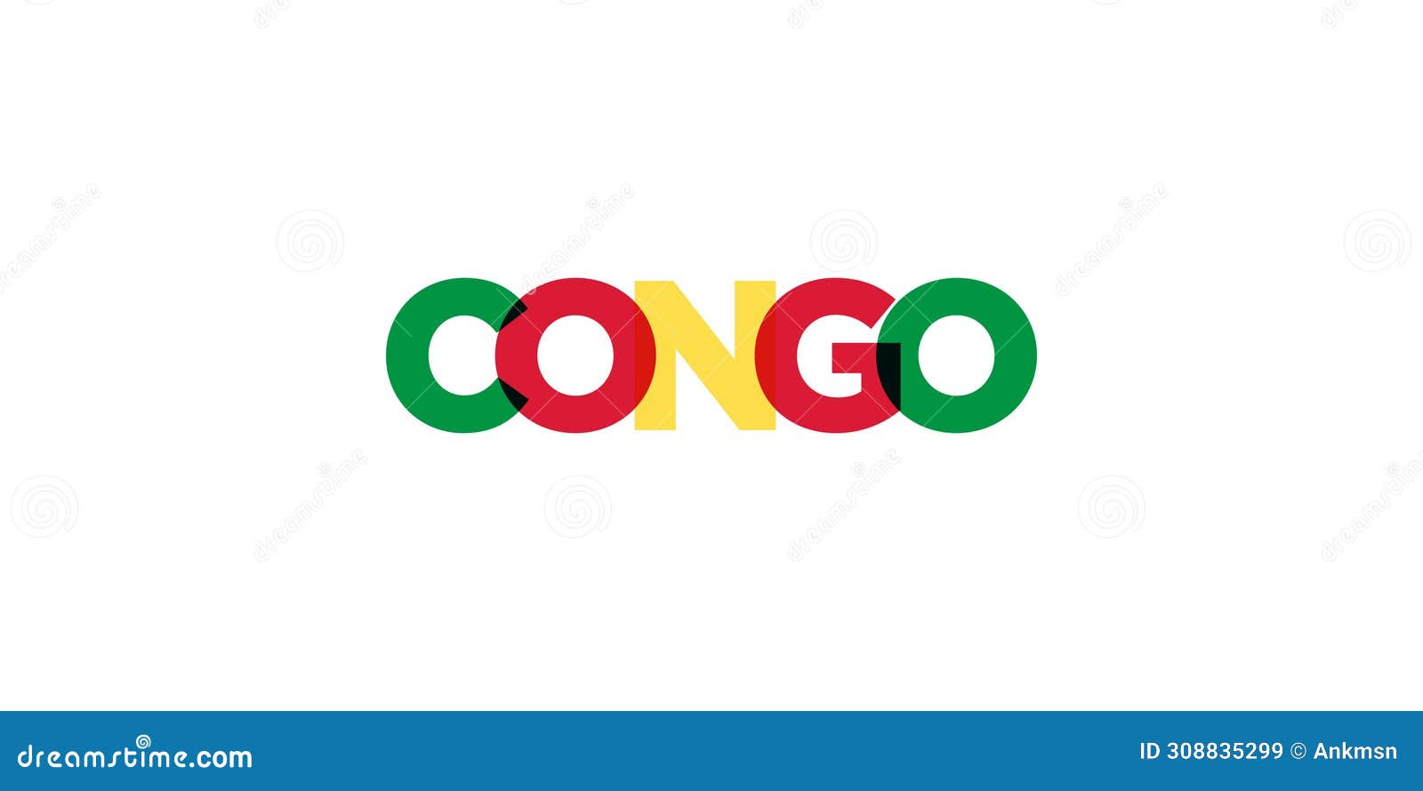 Congo Emblem. the Design Features a Geometric Style, Vector ...