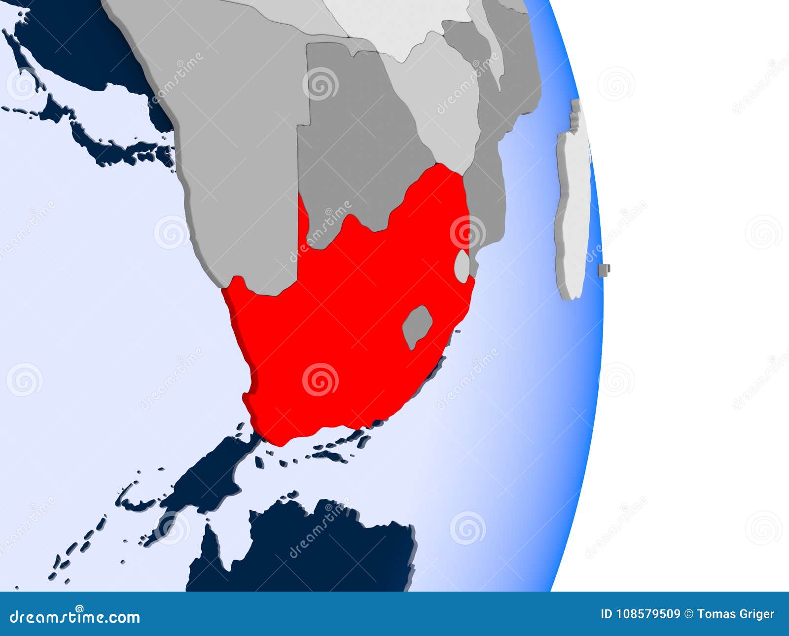 Congo on globe stock illustration. Illustration of highlighted - 108579509