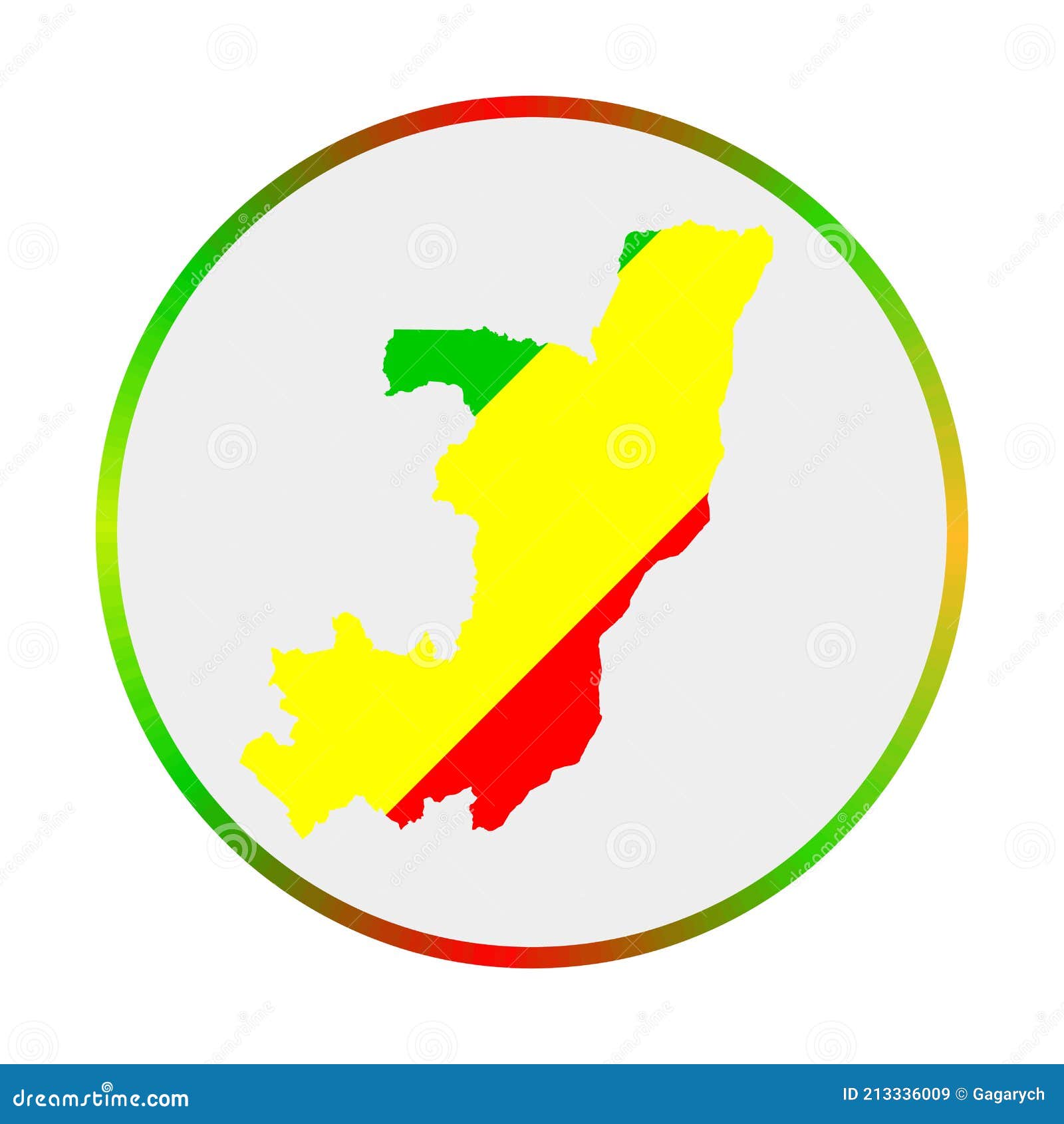 Congo icon. stock vector. Illustration of congo, africa - 213336009
