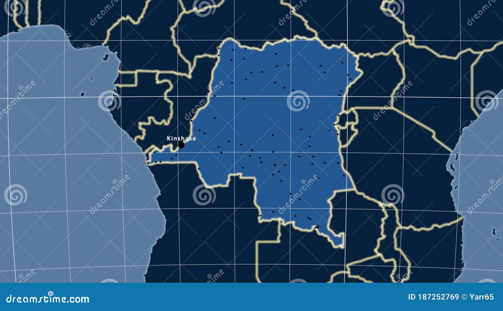 Congo Kinshasa - Solid. Composition, Borders Stock Illustration ...