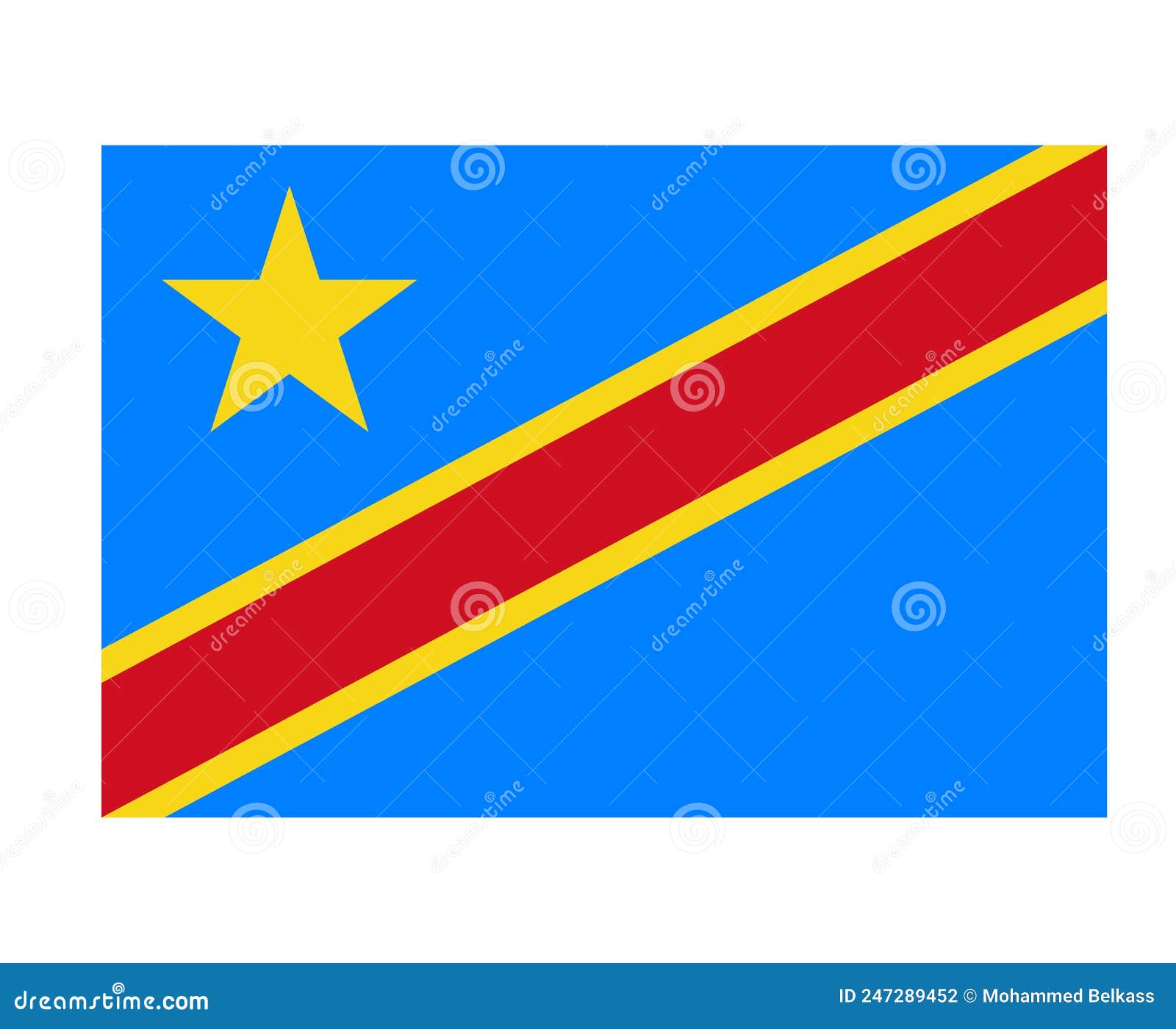 Democratic Republic of the Congo Flag National Africa Emblem Symbol ...