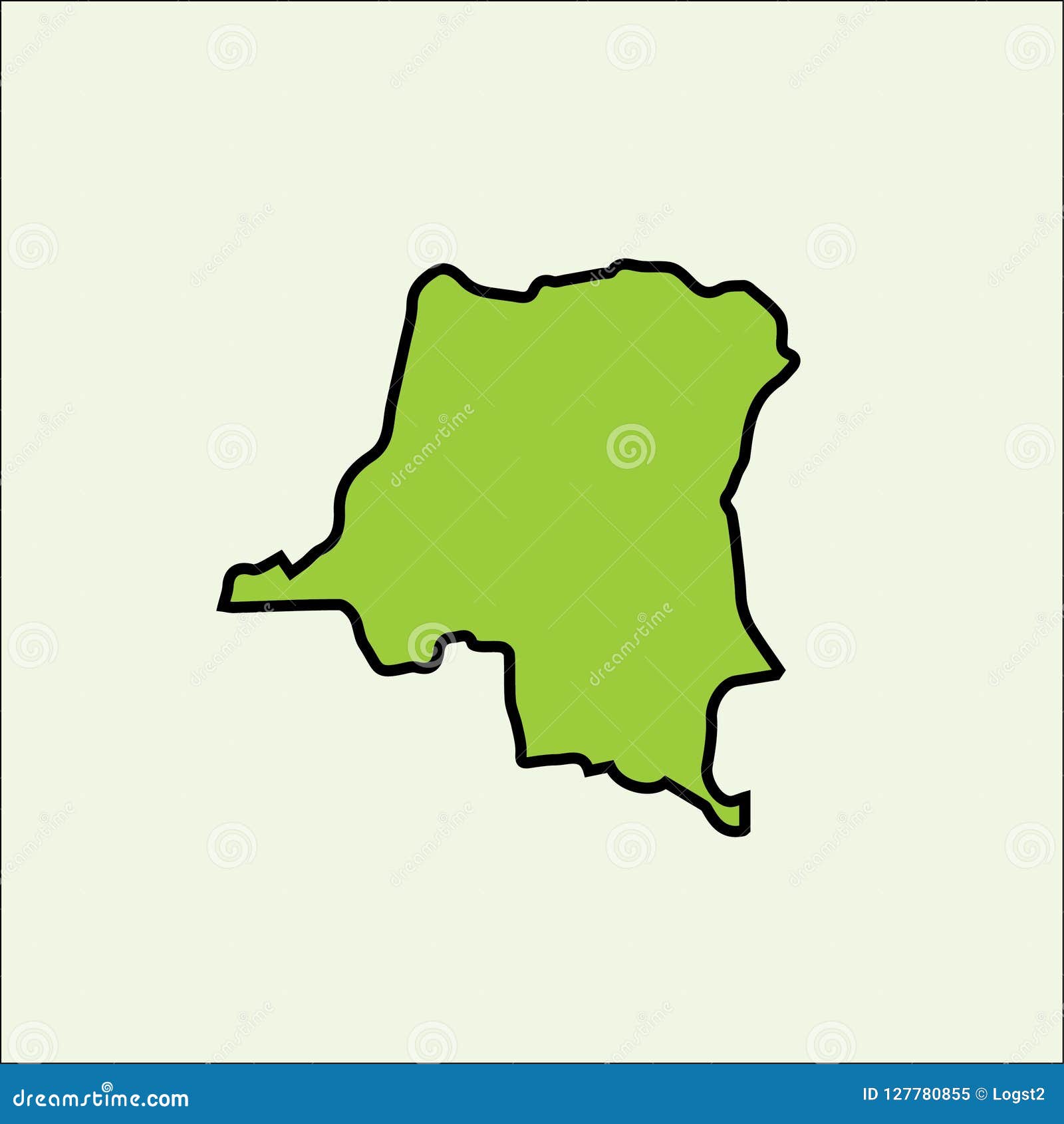 Congo map vector design stock vector. Illustration of abstract - 127780855