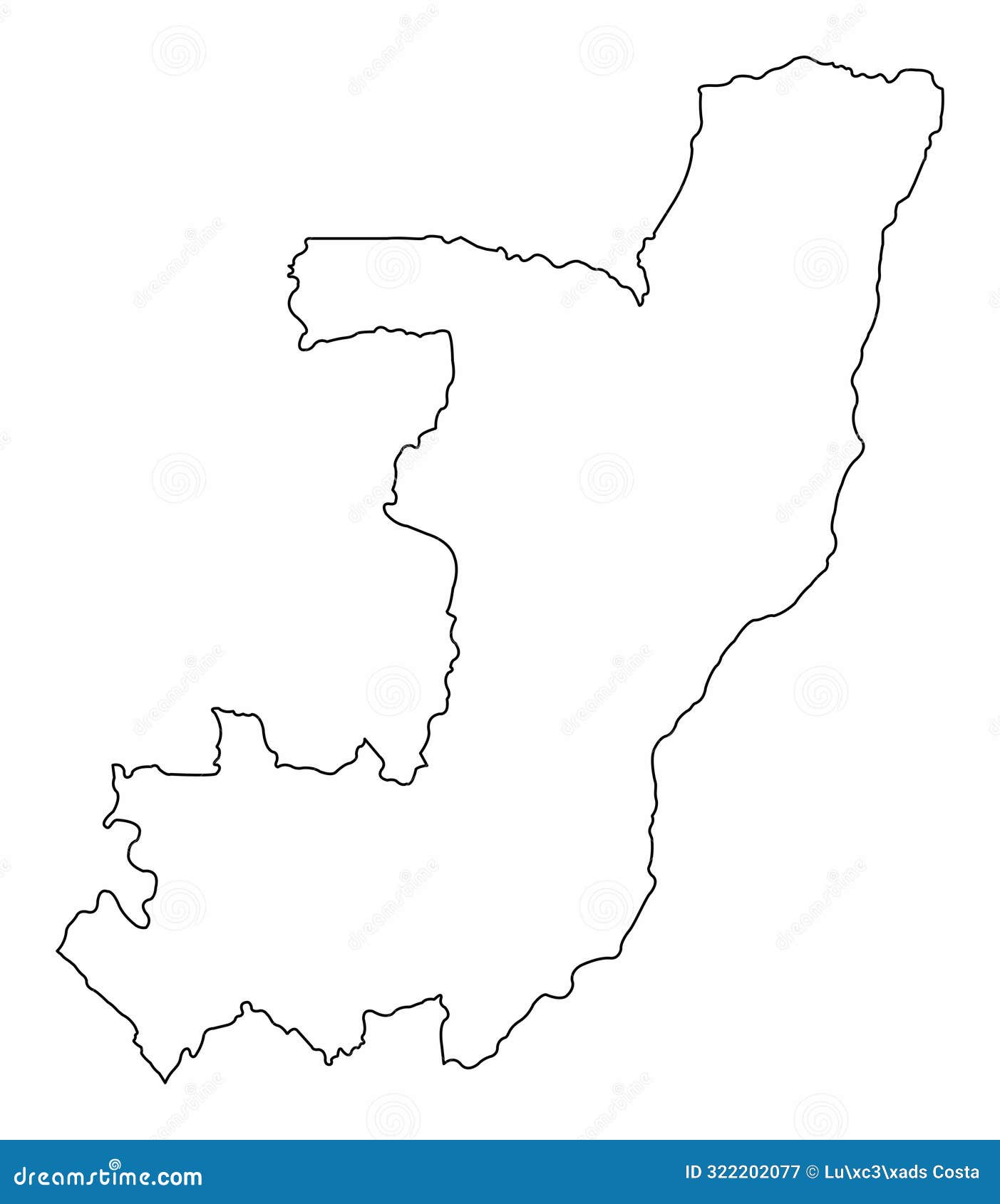 Map Of Congo - Outline Stock Illustration | CartoonDealer.com #135379024