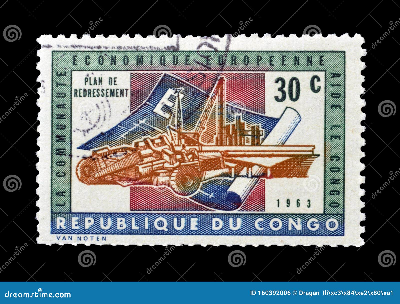 Congo on postage stamps editorial photo. Image of post - 160392006