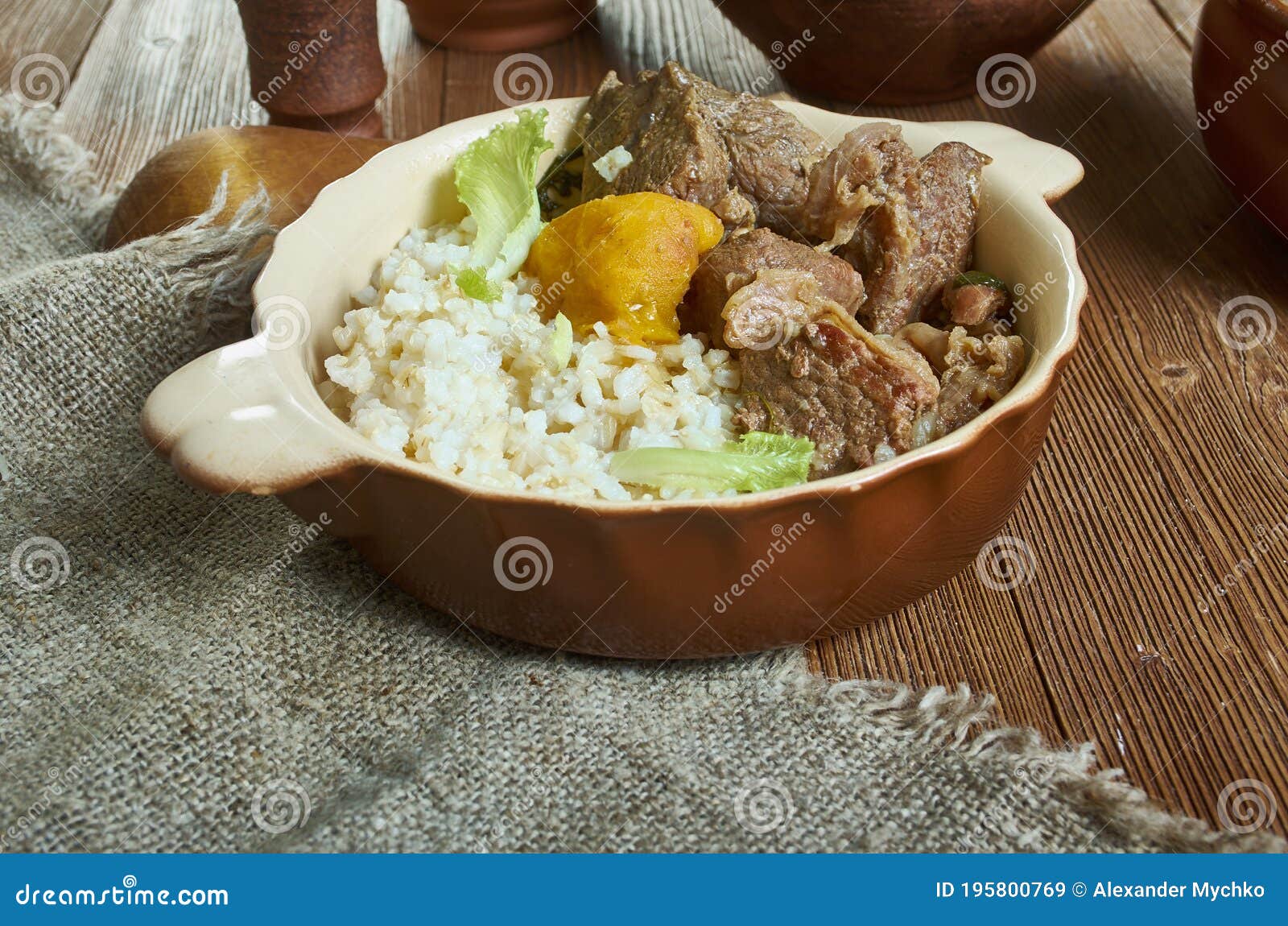 Congolese mutton stew stock image. Image of spices, delicious - 195800769