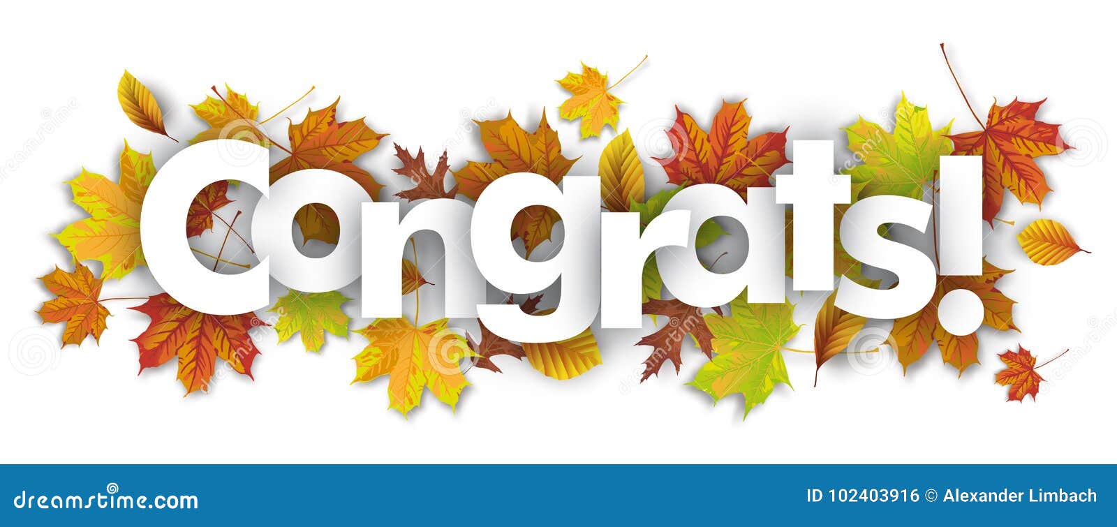 Congrats Autumn Foliage stock vector. Illustration of forward - 102403916