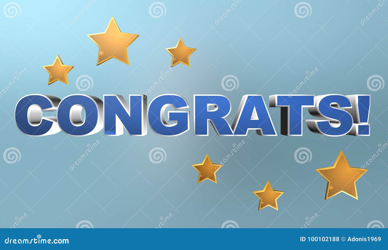 Congrats Background with Stars Stock Illustration - Illustration of ...