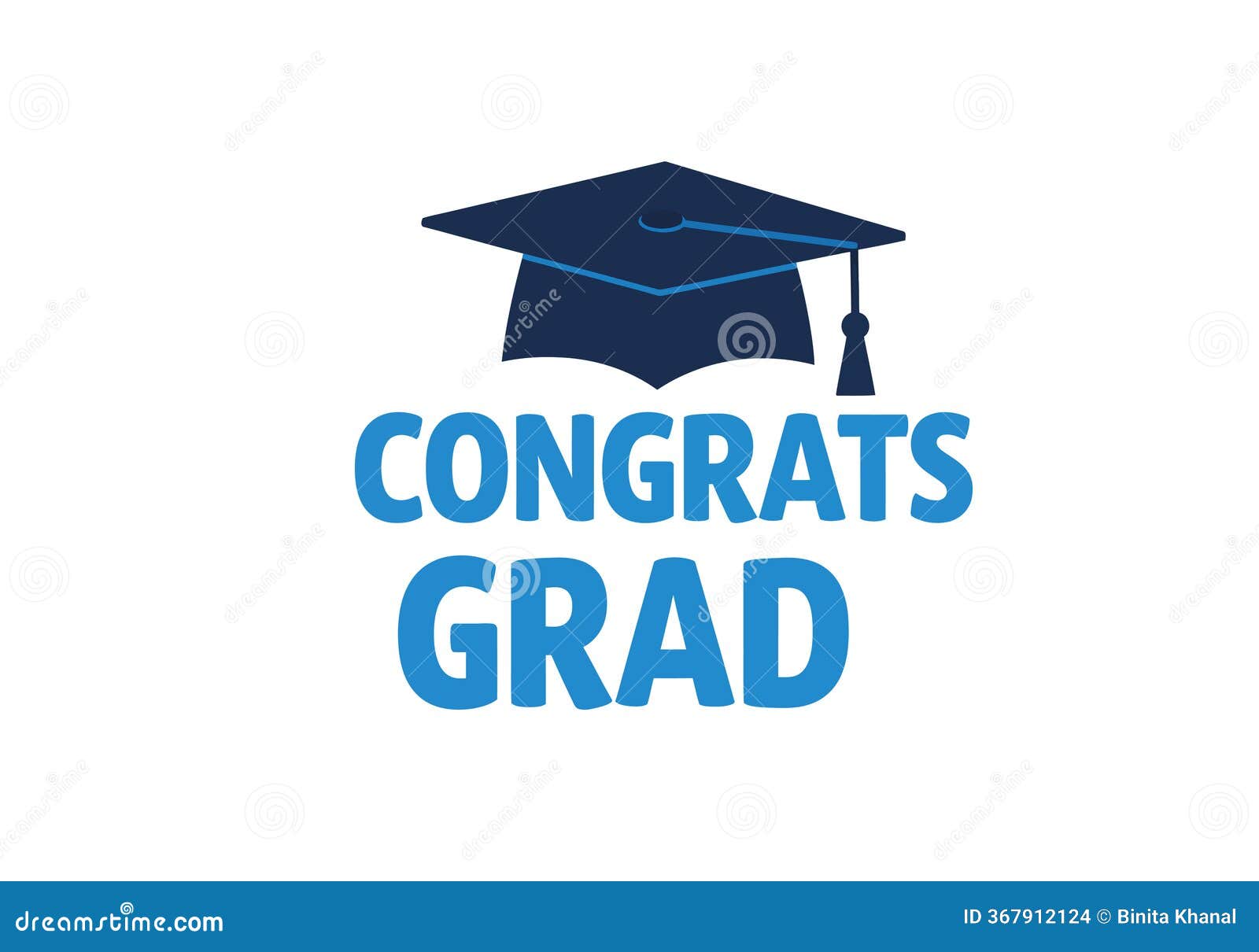 Congrats Grad 2025 Typography Banner, Poster, Print. Vector ...