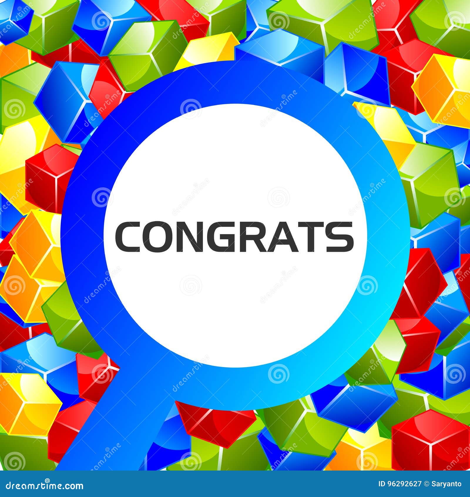 Congrats. Illustration in Vector Format Stock Vector - Illustration of ...