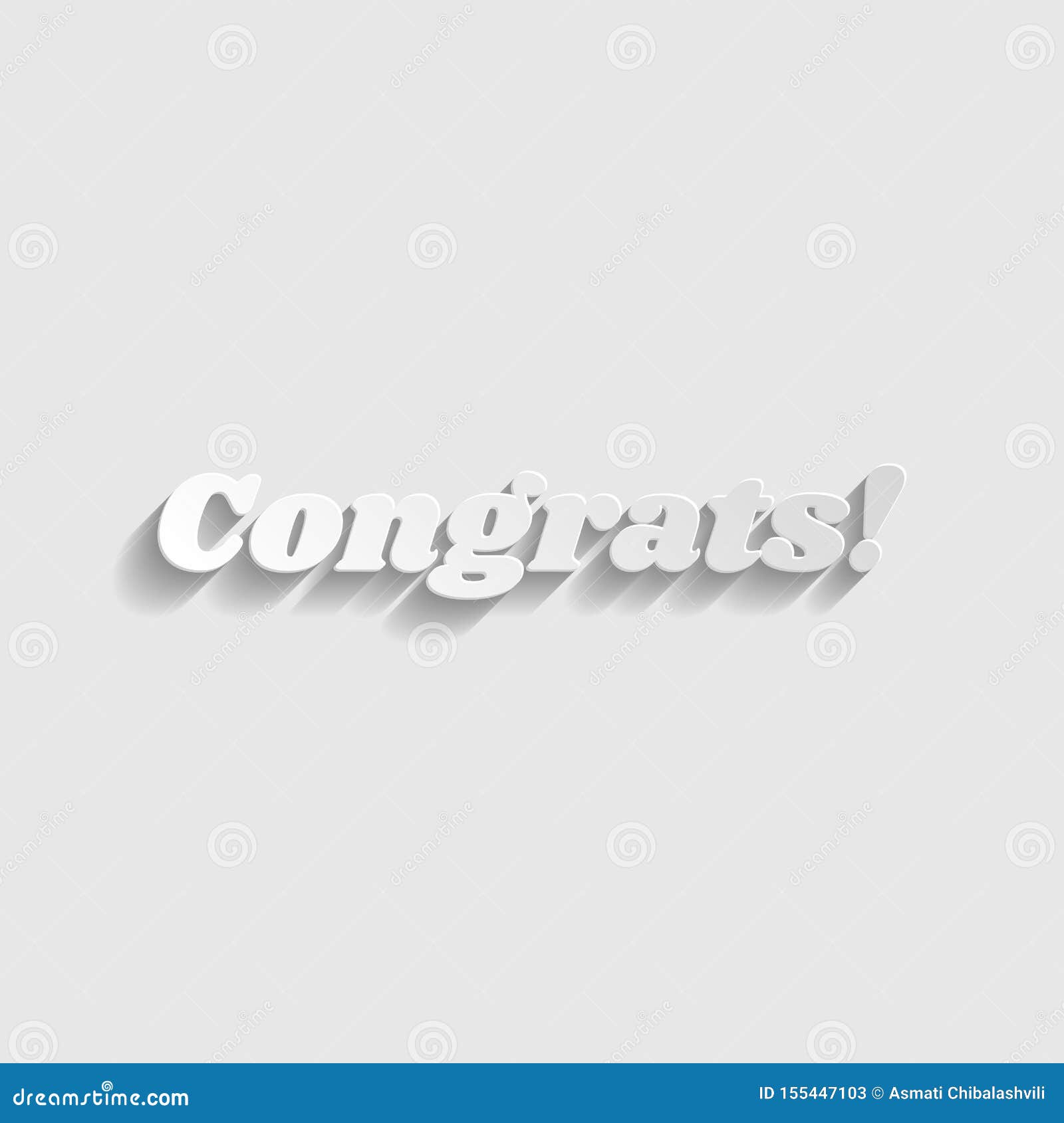 Congrats Slogan. Paper Style Icon. Illustration Stock Illustration ...