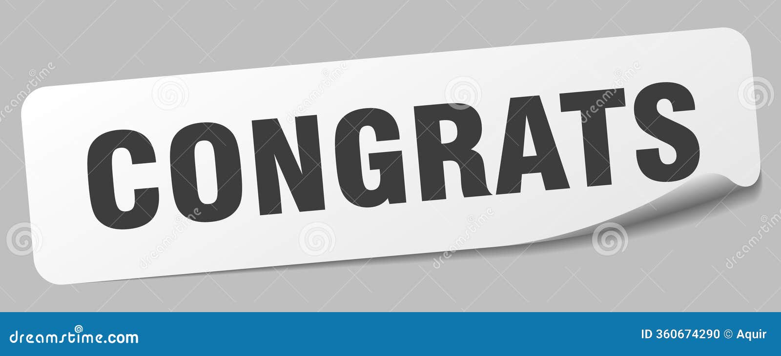Congrats Sticker. Congrats Sign On Transparent Background Vector ...