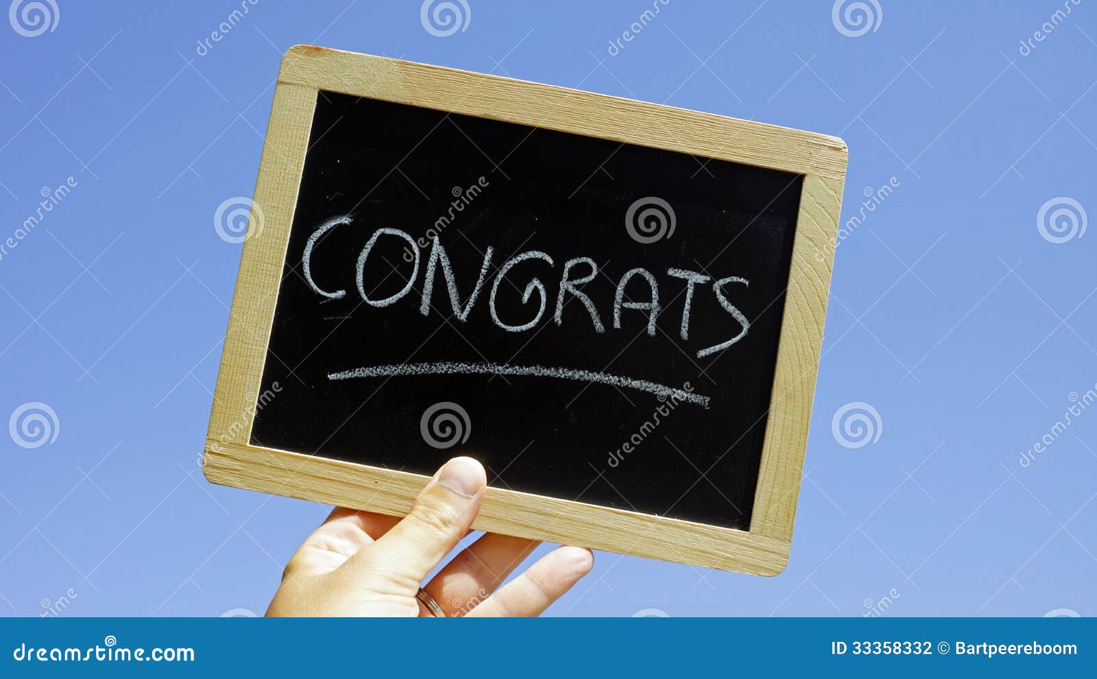 Congrats stock photo. Image of wrote, board, hand, congratulations ...