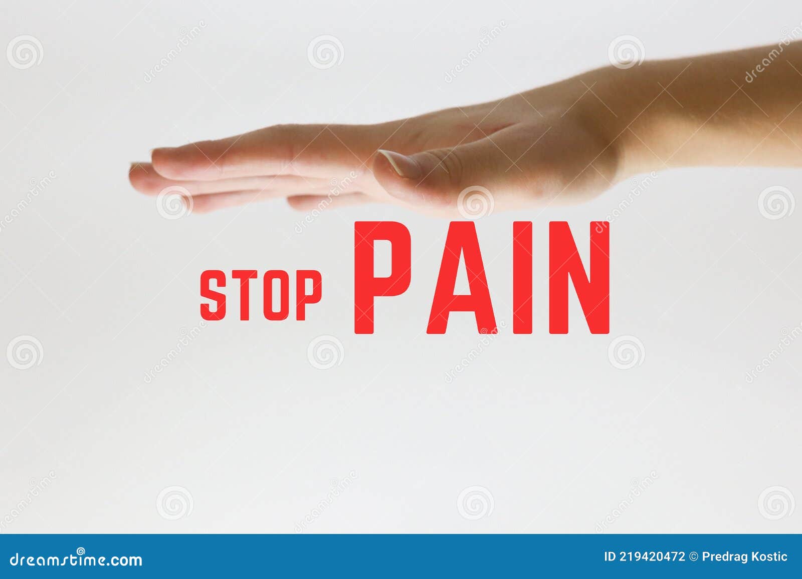 Stop Pain Royalty-Free Stock Photography | CartoonDealer.com #72236627