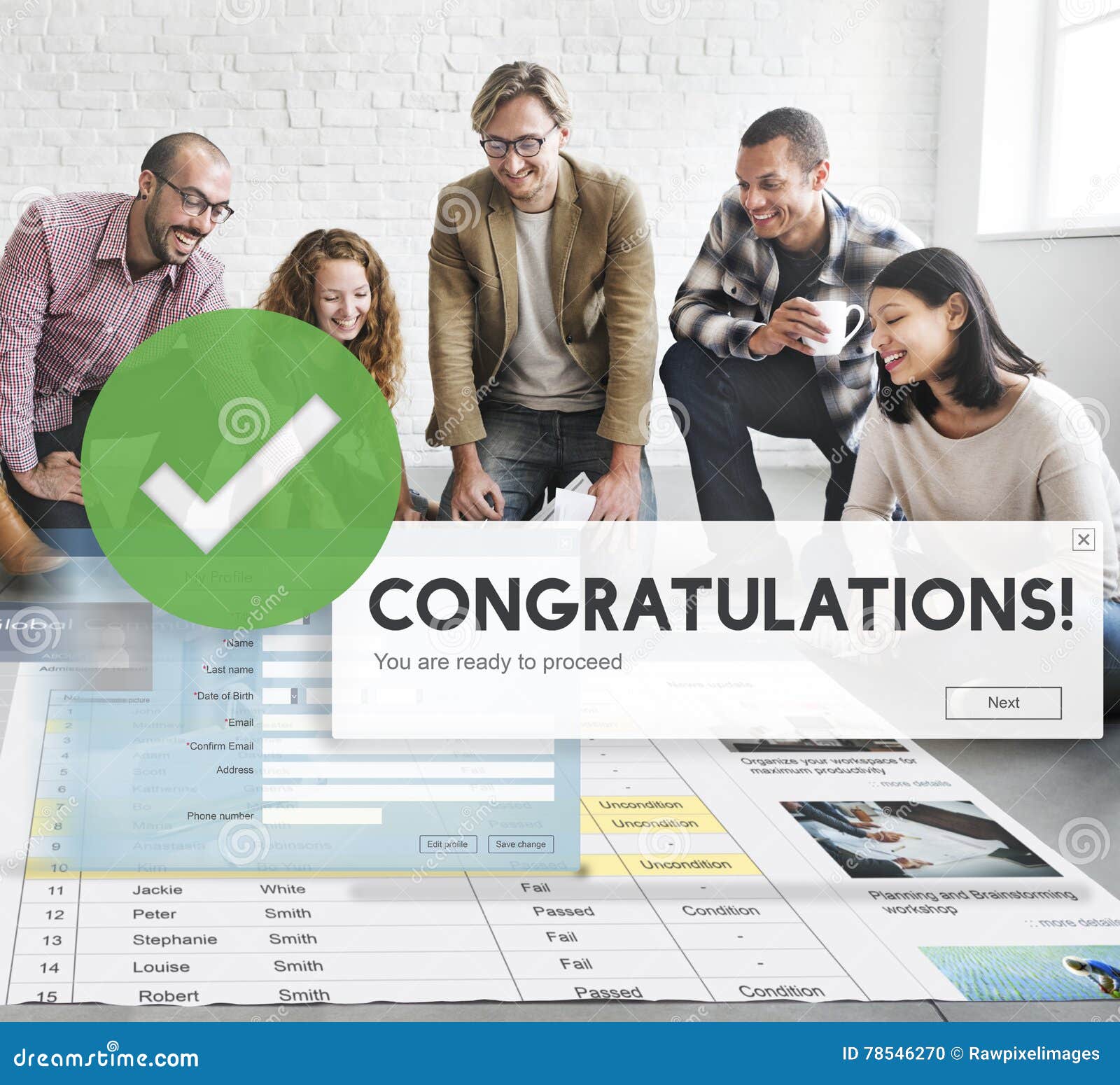 Congratulation Achievement Admiration Victory Concept Stock Photo ...
