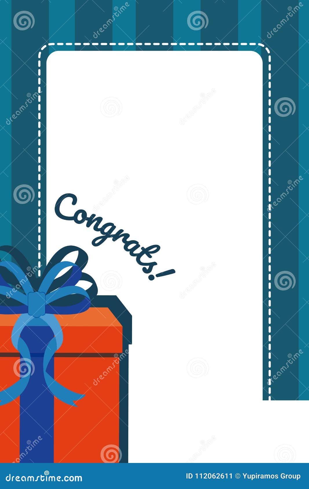 Congratulation blank note stock vector. Illustration of frame - 112062611