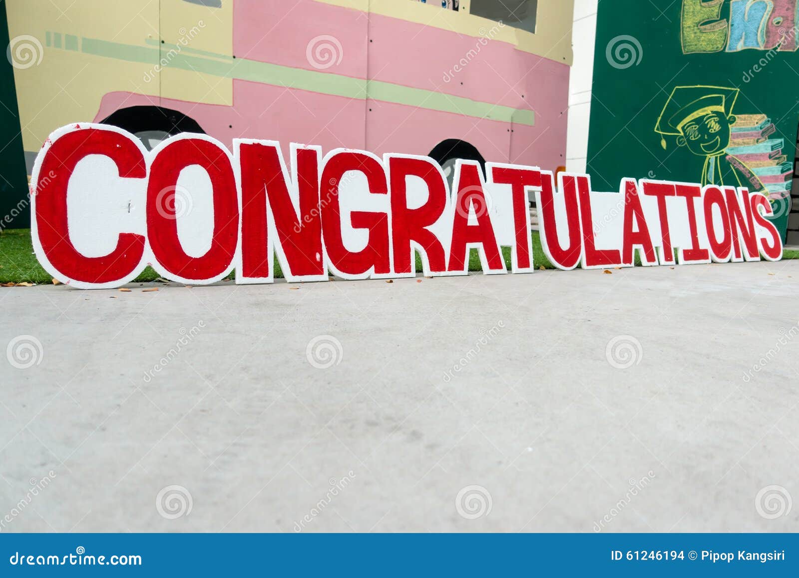 Congratulations board stock photo. Image of landmark - 61246194