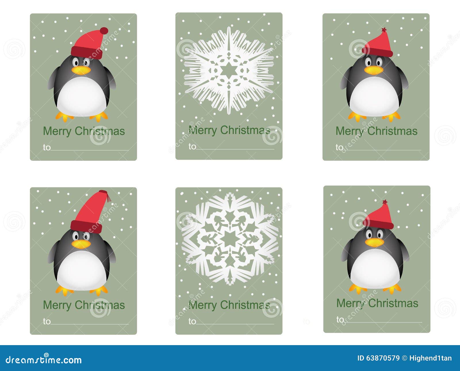 Congratulation Card with Penguins Stock Vector - Illustration of design ...