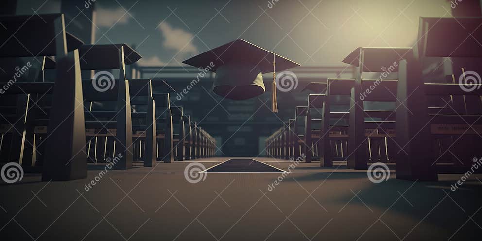 Congratulation with the Graduation Caps, Graduation Day Concept ...