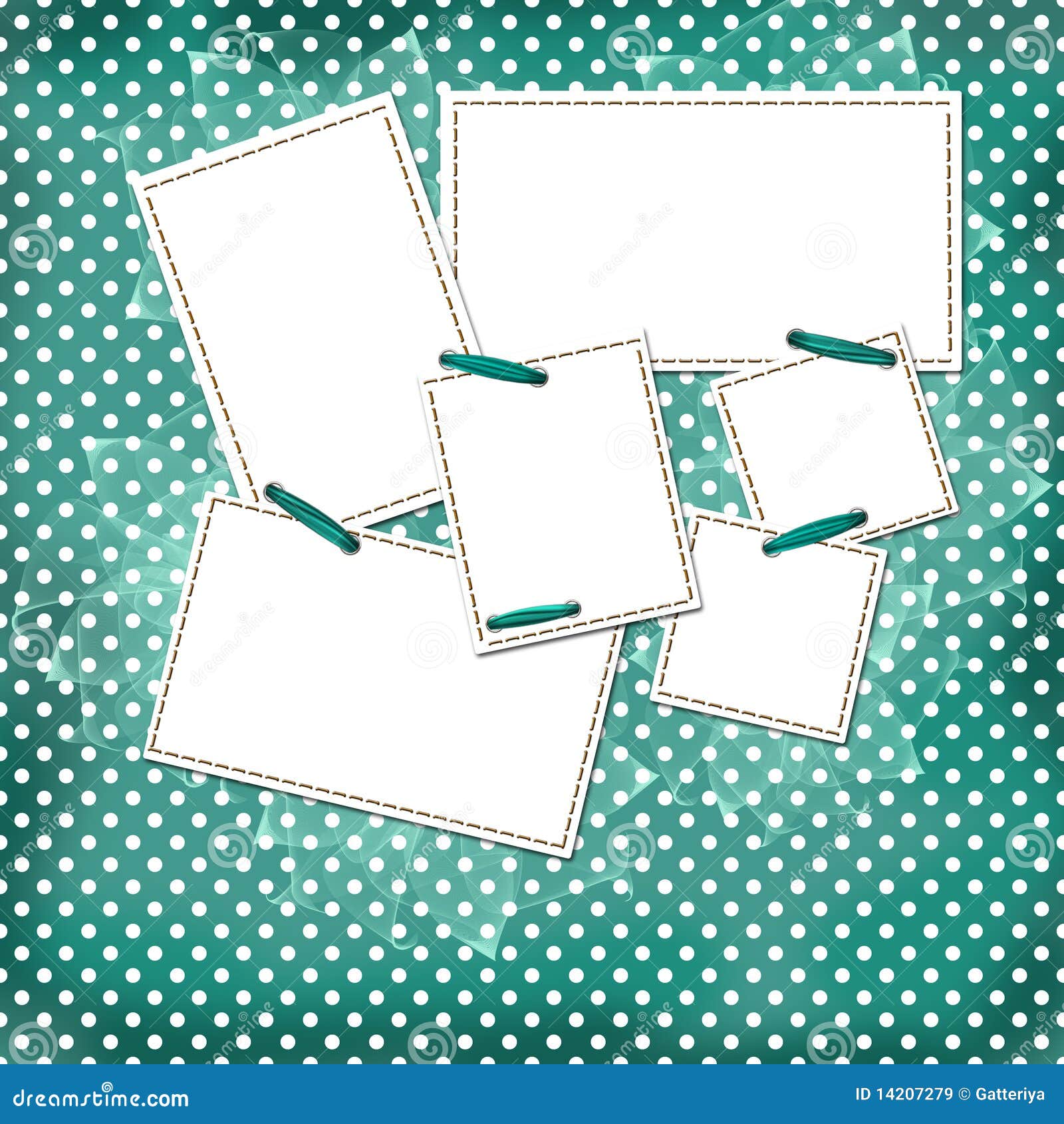 Congratulation Green Card With Sheets For Design Royalty-Free Stock ...