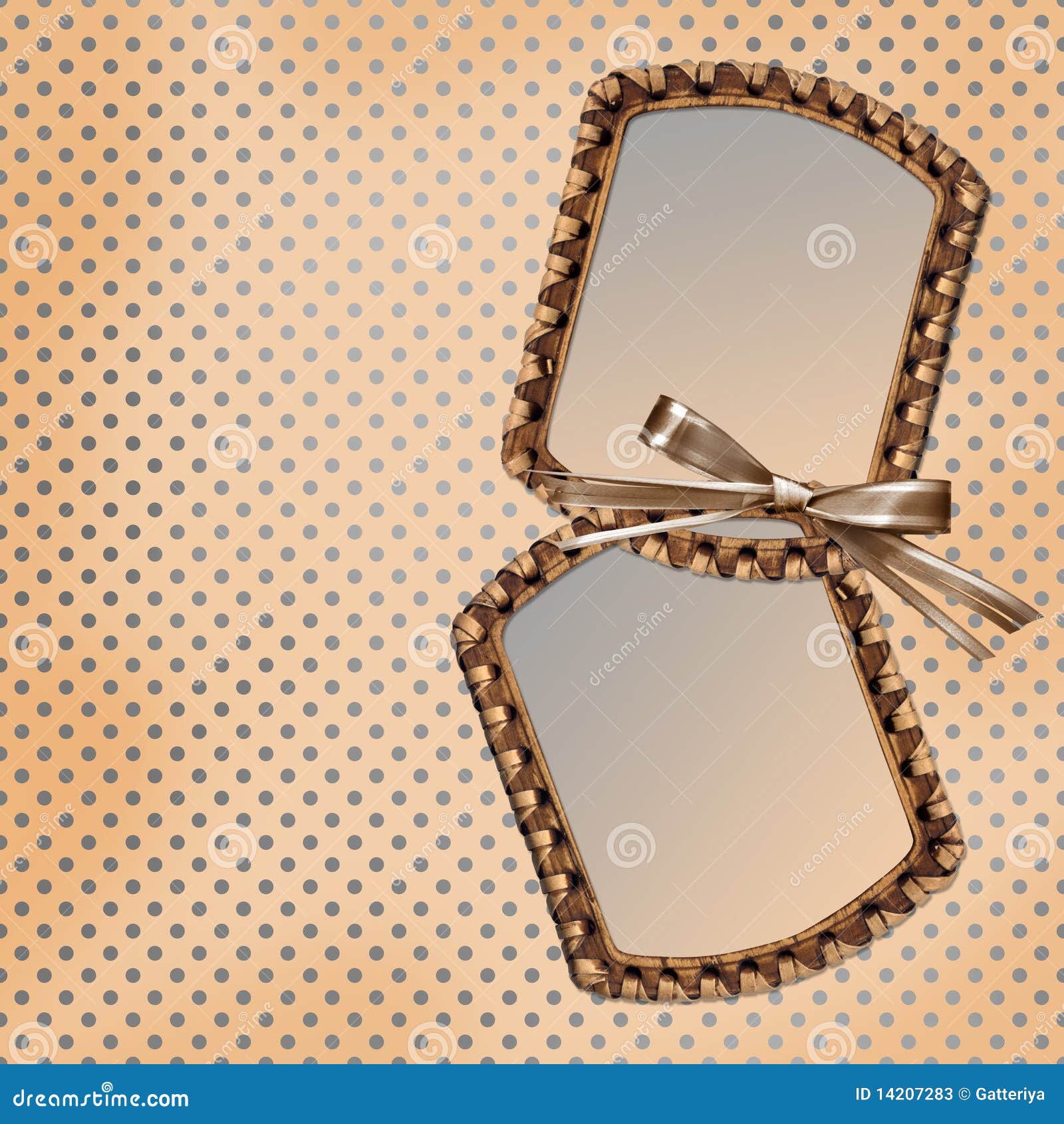 Congratulation Grunge Card with Frames for Design Stock Illustration ...