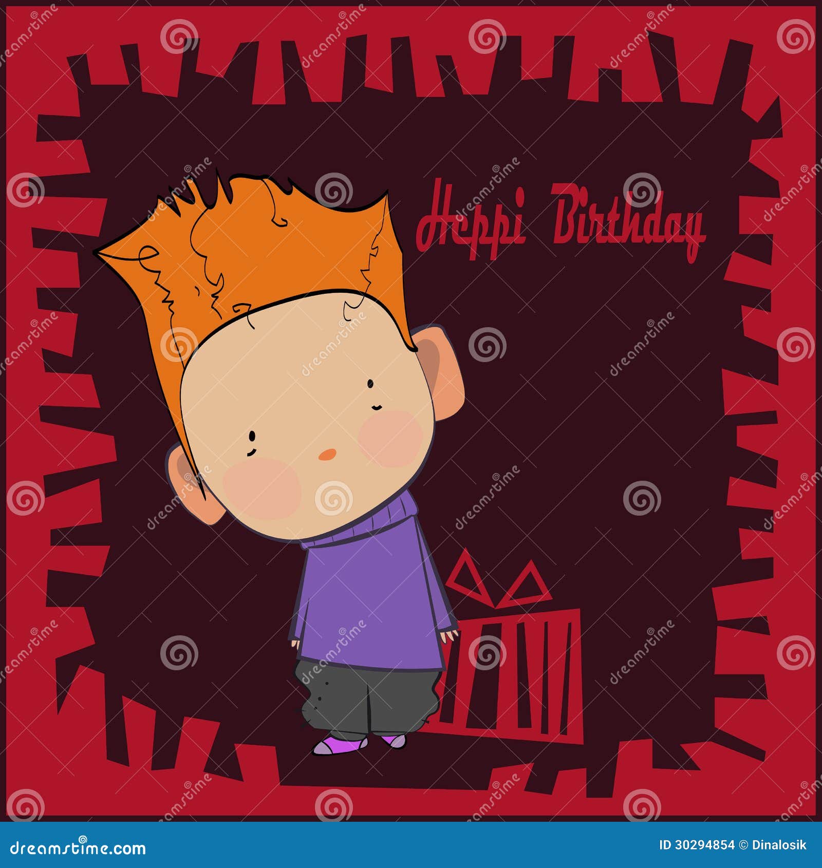 Congratulations Boy Postcard Vector Illustration | CartoonDealer.com ...