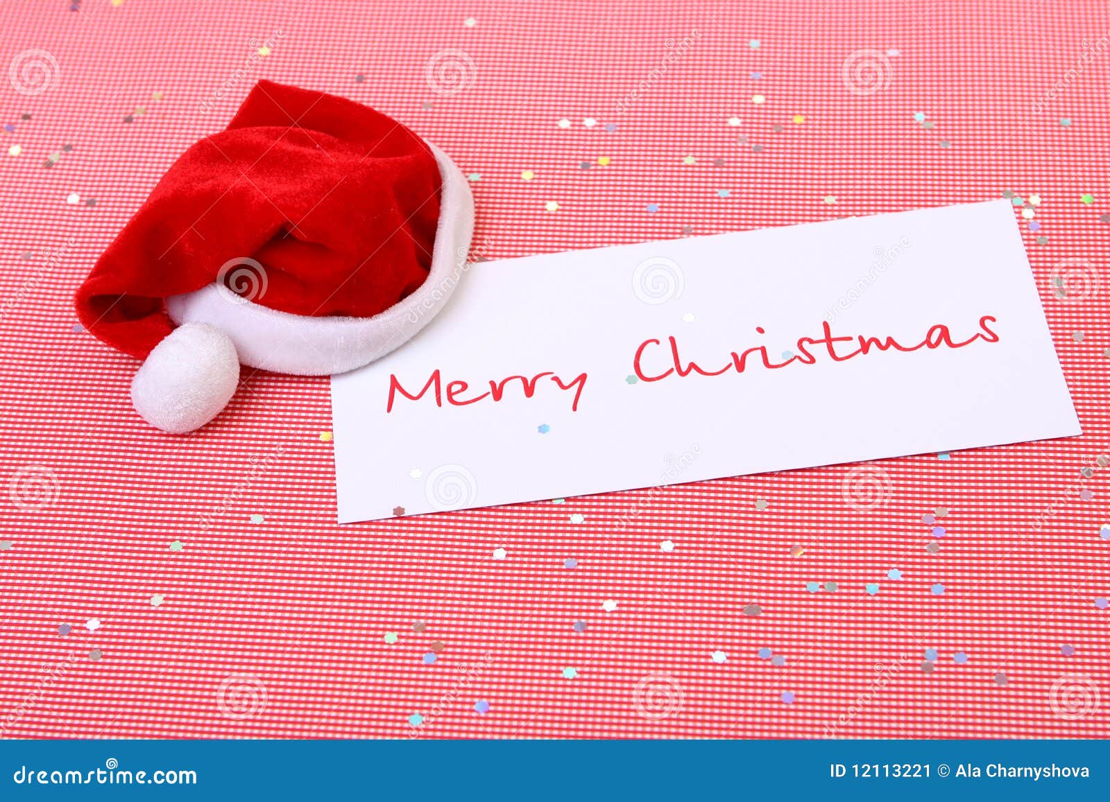 Congratulation from santa stock image. Image of eminder - 12113221