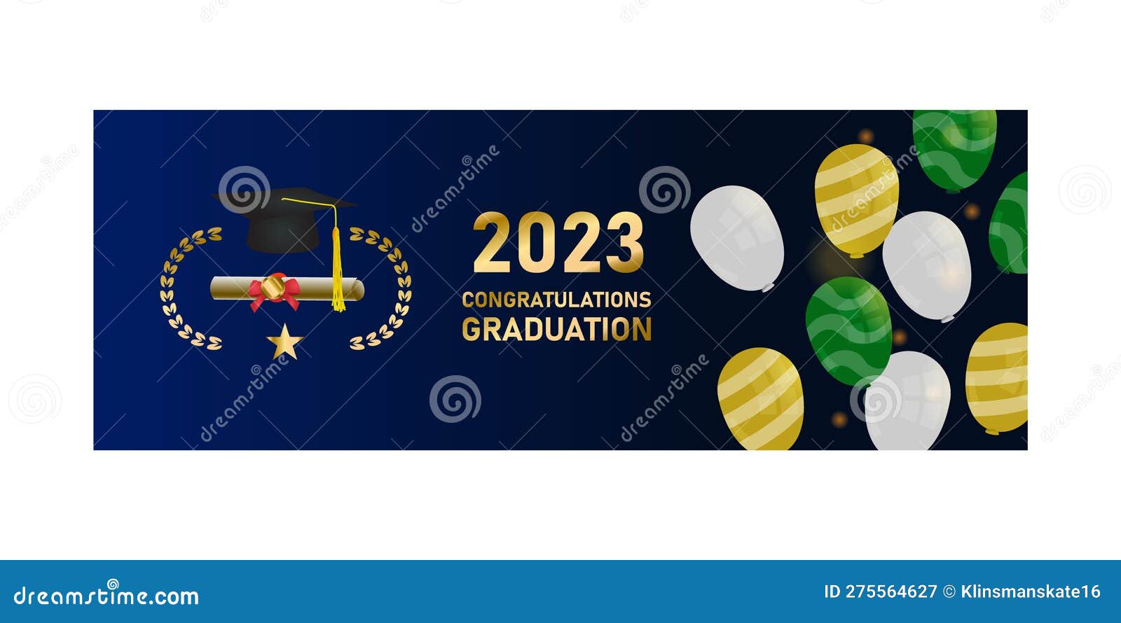 Congratulation from School Class of Graduation Poster Design Stock ...