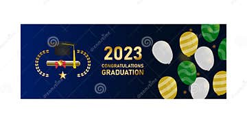 Congratulation from School Class of Graduation Poster Design Stock ...