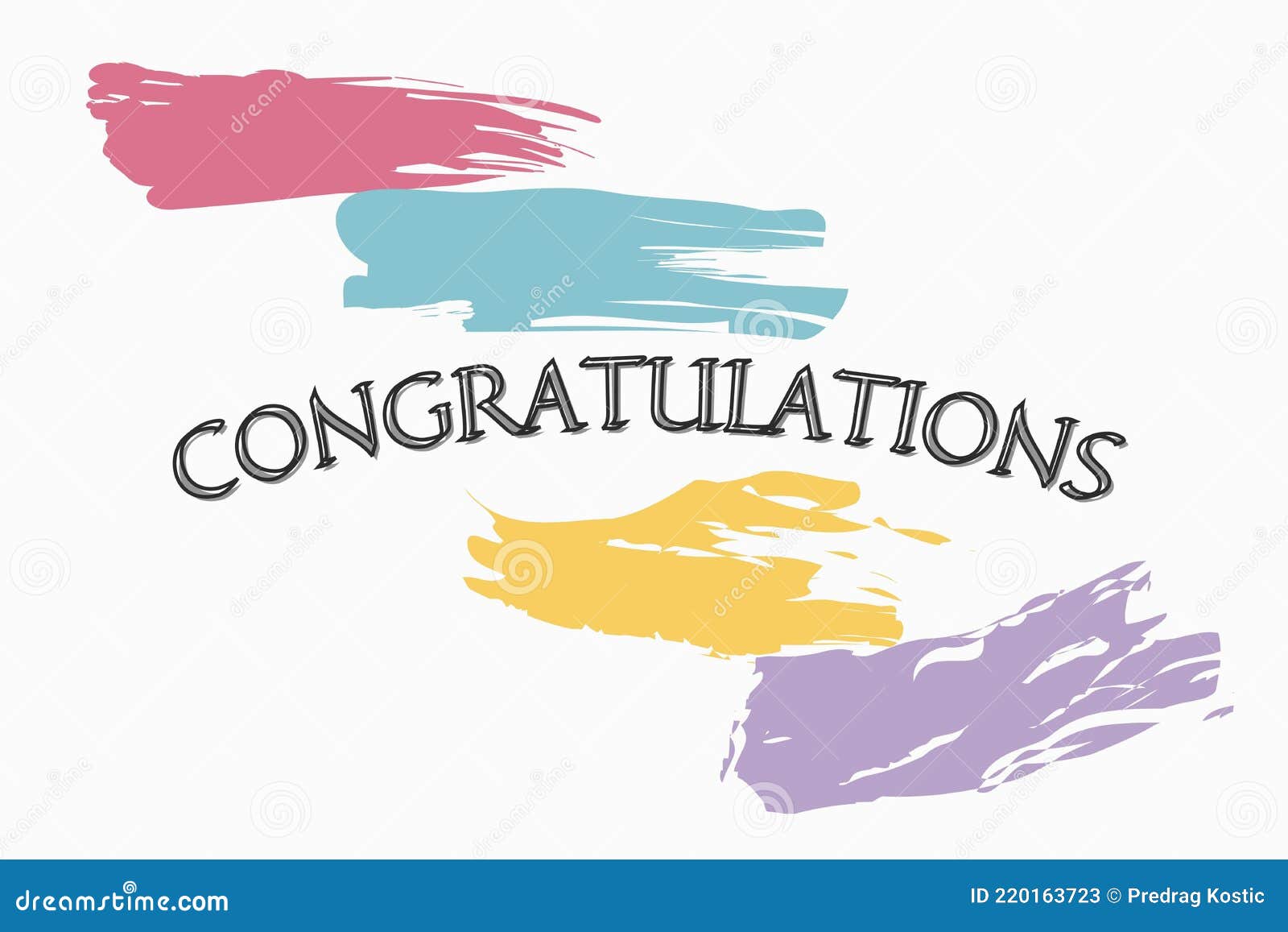 CONGRATULATIONS stock illustration. Illustration of white - 220163723