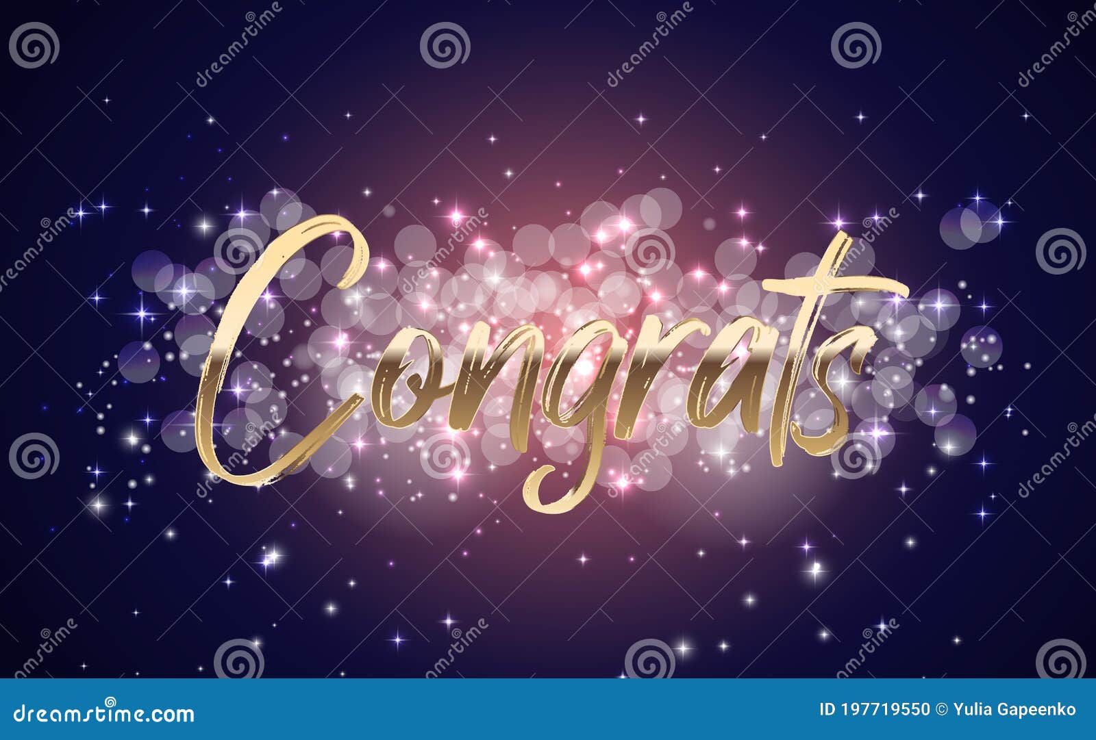 Congratulations Abstract Design Template Background. Vector ...
