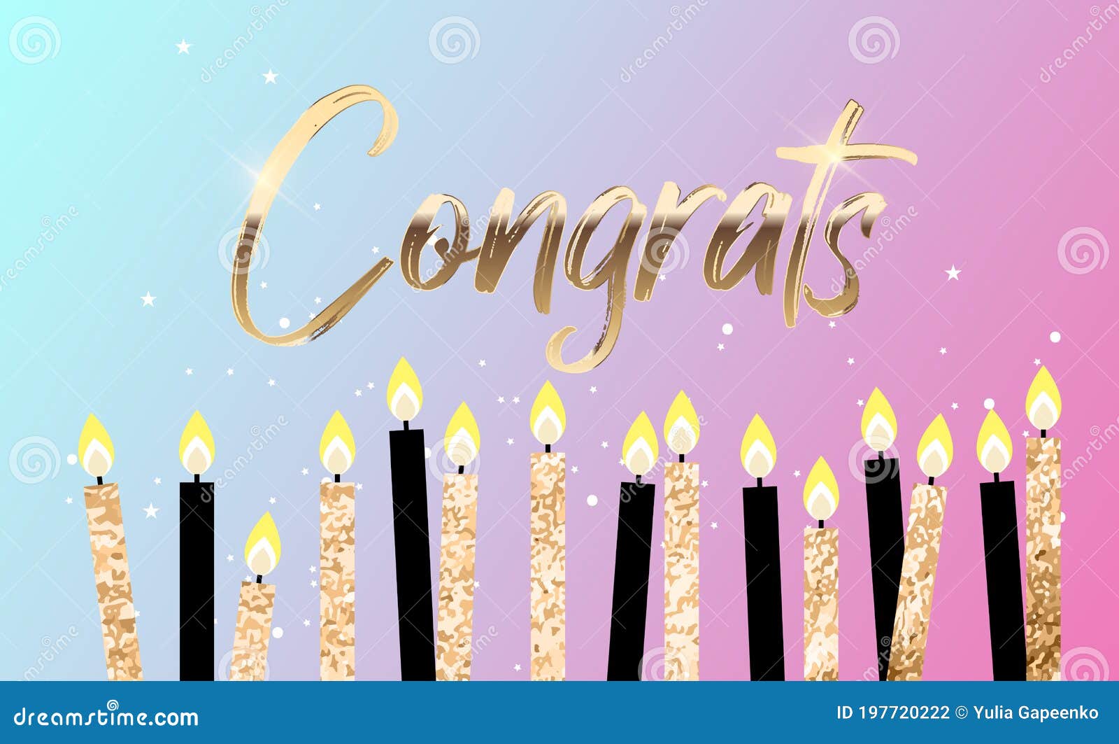 Congratulations Abstract Design Template Background. Vector ...