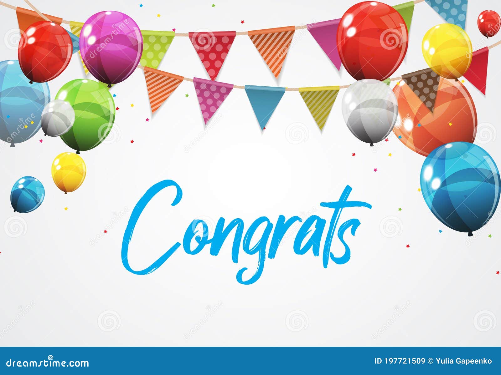 Congratulations Abstract Decorative Inscription Concept. Modern ...