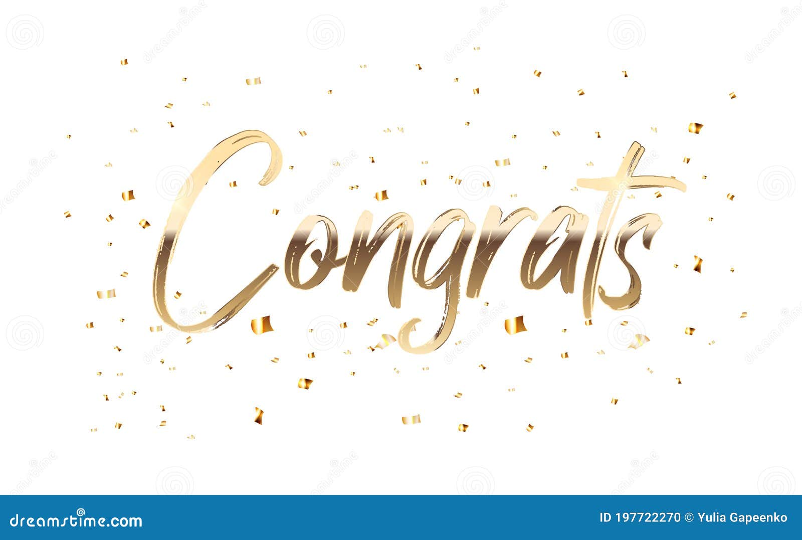 Congratulations Abstract Design Template Background. Vector ...