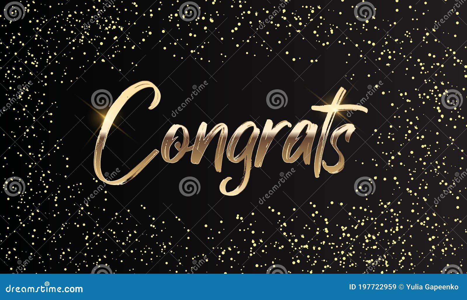 Congratulations Abstract Design Template Background. Vector ...